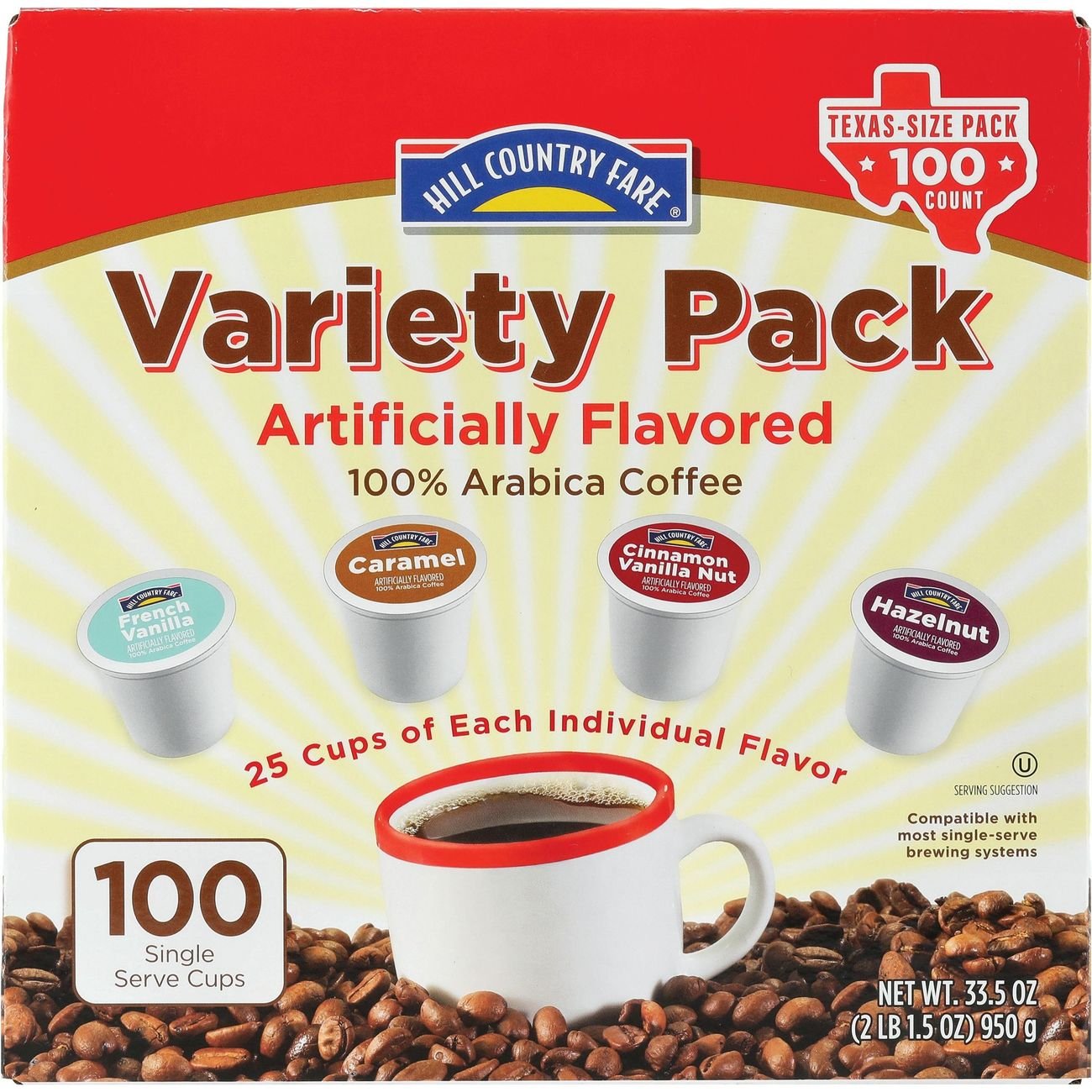 Hill Country Fare Flavored Variety Pack Single Serve Coffee Cups - Shop ...