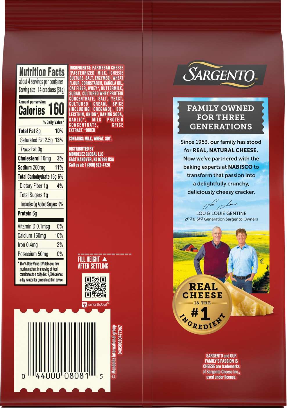 Sargento Cheese Bakes - Parmesan & Oregano - Shop Crackers ...