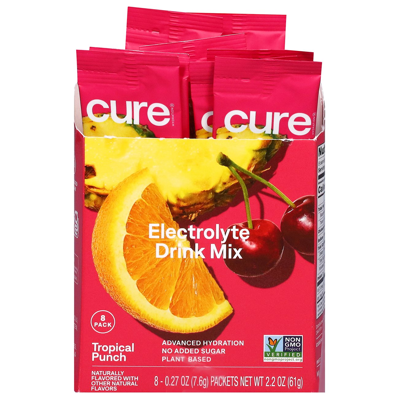 Cure Hydration Electrolyte Drink Mix Packs - Tropical Punch - Shop ...