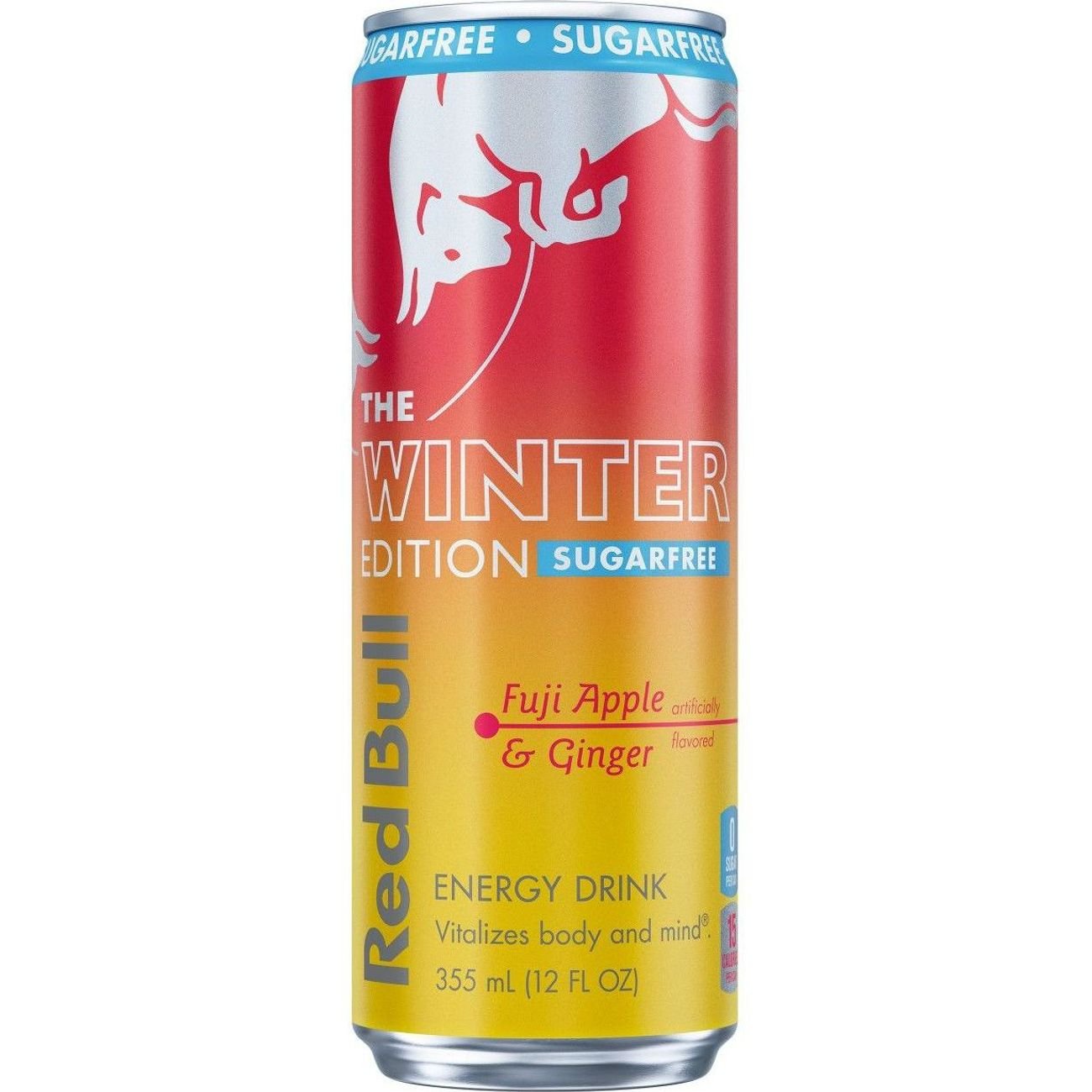 Red Bull Sugar Free Winter Edition Fuji Apple & Ginger Energy Drink ...