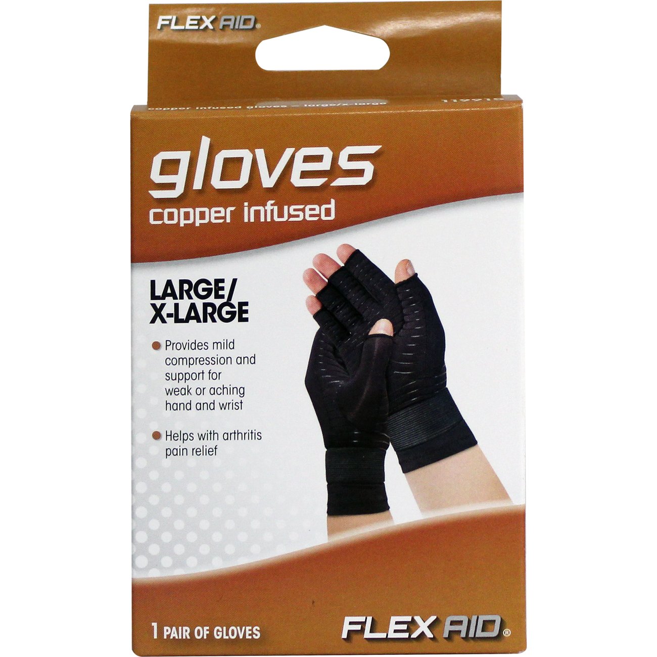 Flex Aid Arthritis Pain Relief Compression Copper Gloves - L/XL - Shop ...