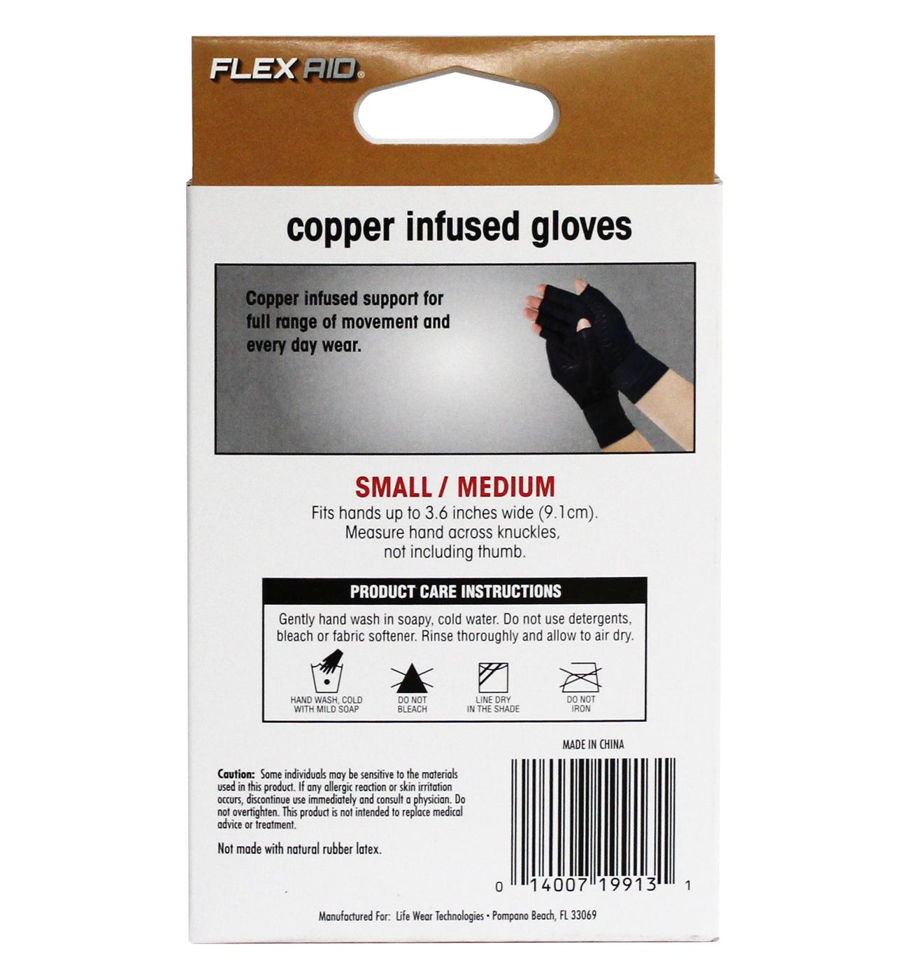 Flex Aid Arthritis Pain Relief Compression Copper Gloves - S/M - Shop ...