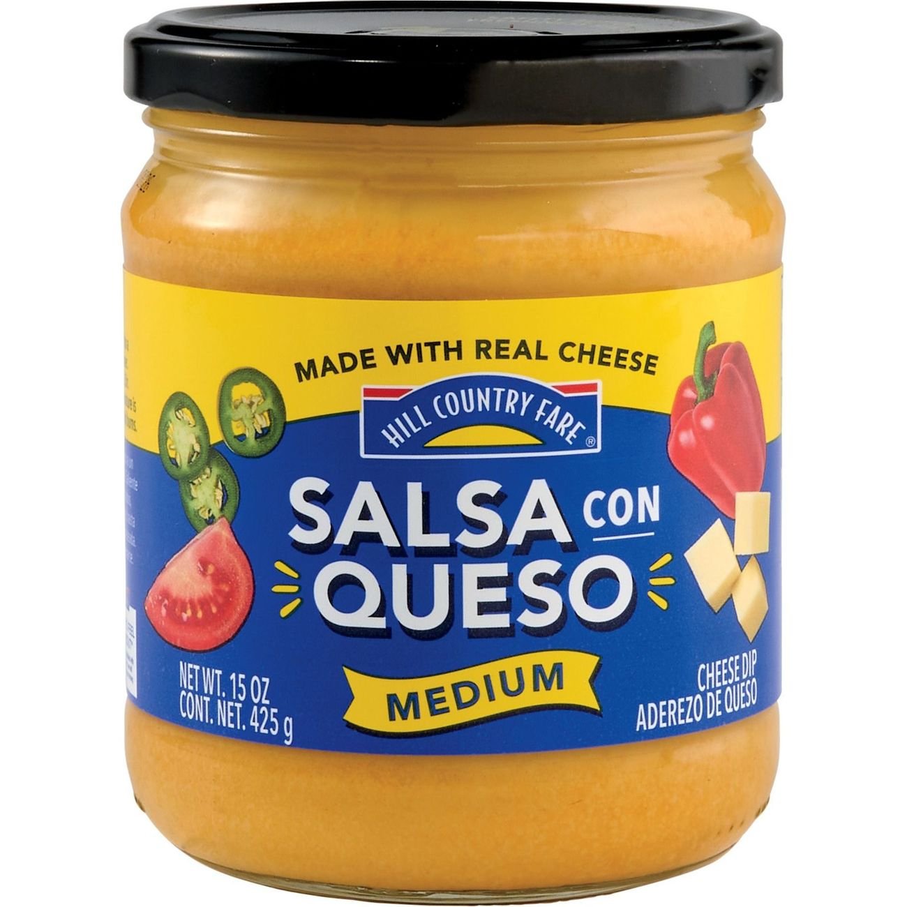 Hill Country Fare Salsa con Queso Dip - Medium - Shop Salsa & dip at H-E-B