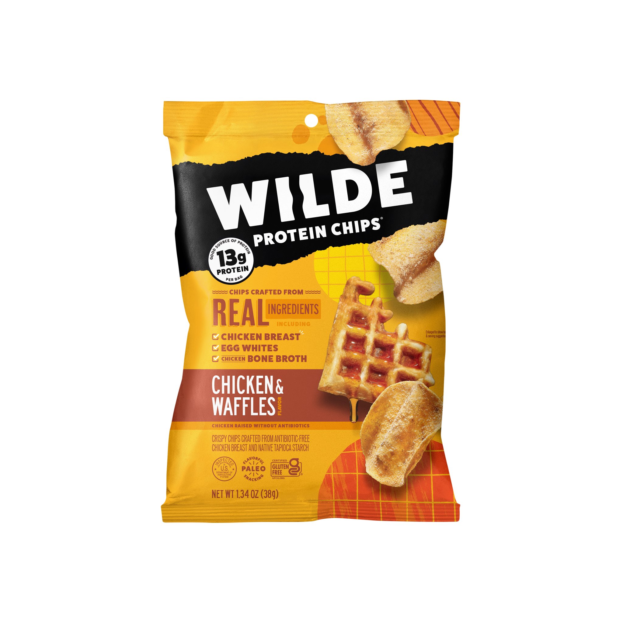 WILDE 13g Protein Chicken Chips - Chicken & Waffles - Shop Chips at H-E-B