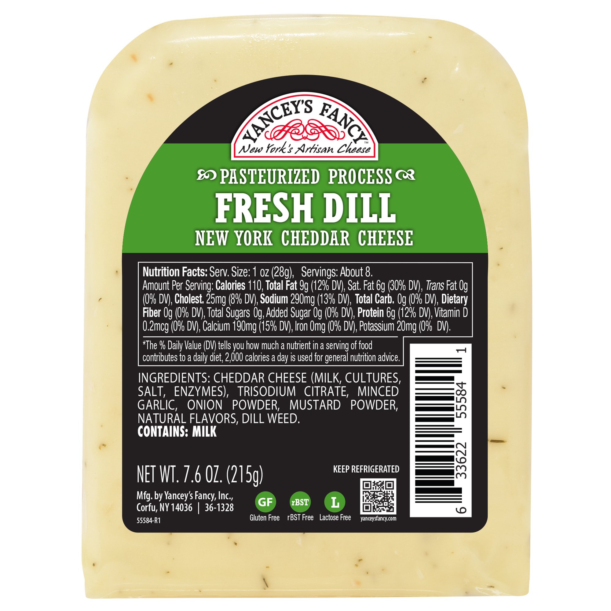 Yancey's Fancy Fresh Dill Cheddar Cheese - Shop Cheese at H-E-B