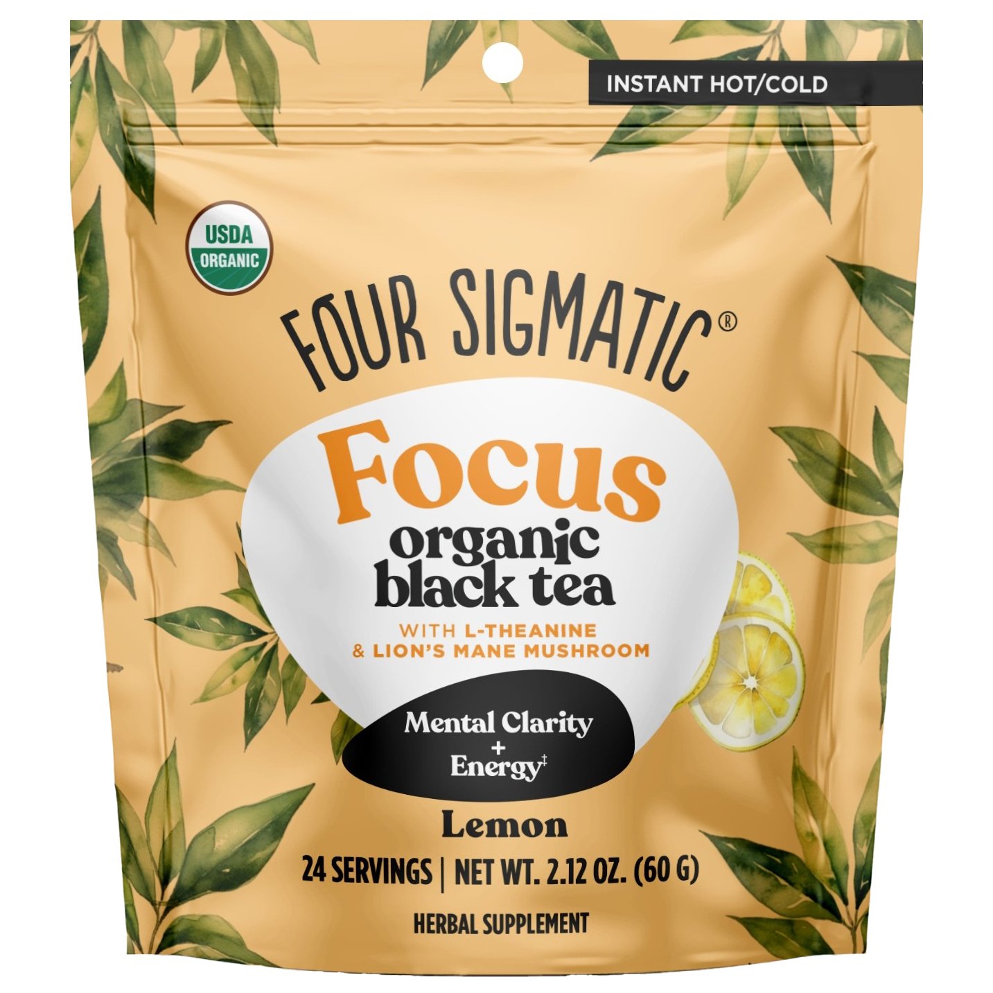 Four Sigmatic Focus Organic Black Tea - Lemon, 2.12 oz | Central Market ...