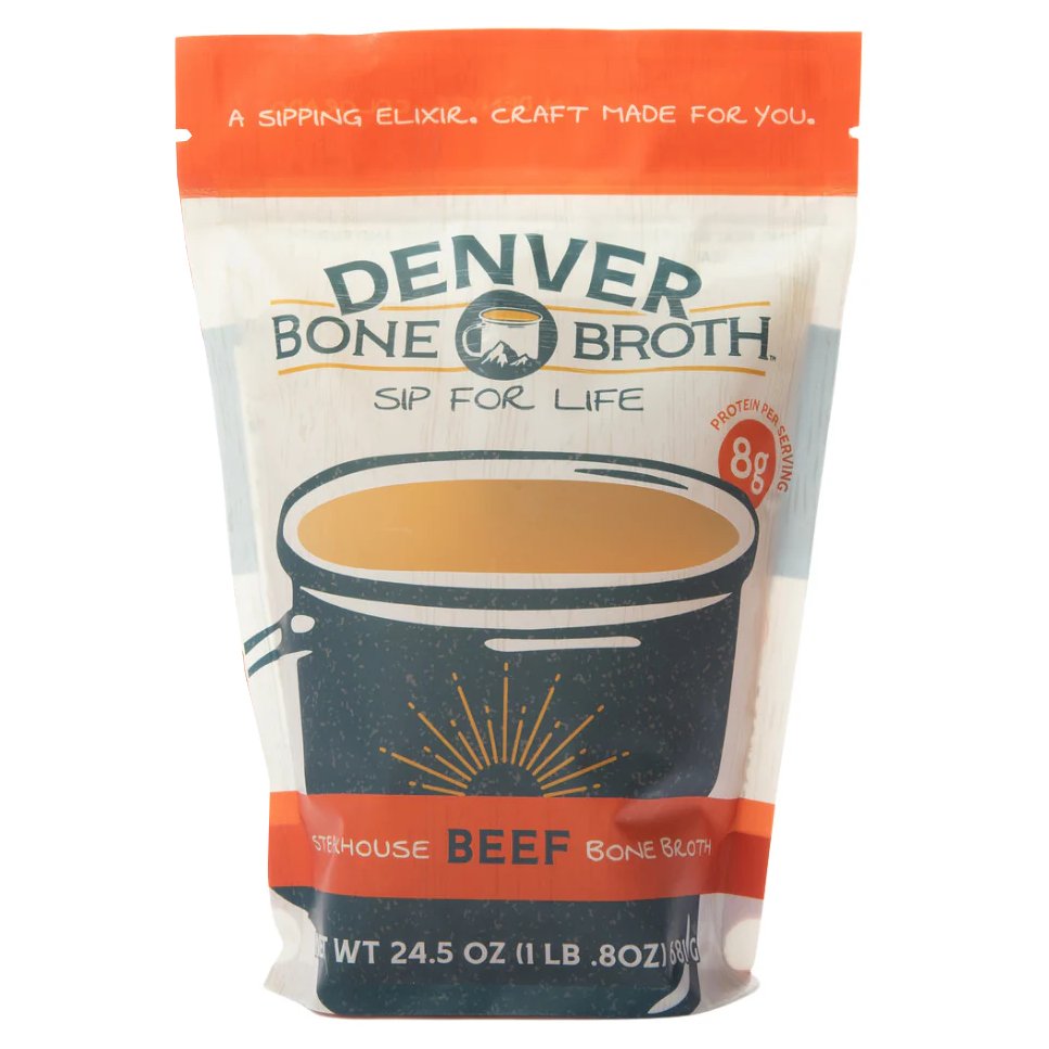Denver Bone Broth Steakhouse Beef Grass-Fed Bone Broth, 24.5 oz ...