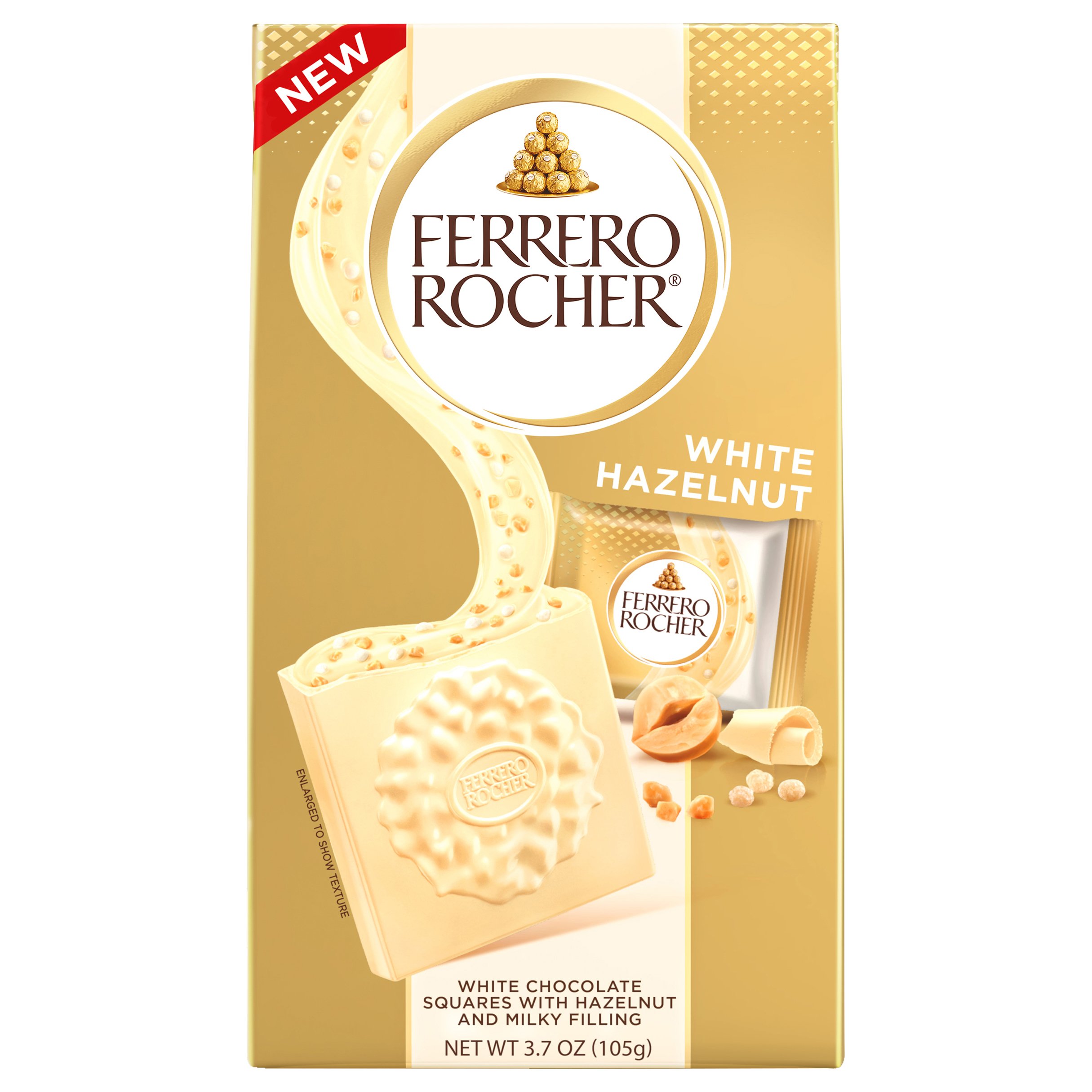 Ferrero Rocher White Chocolate Hazelnut Squares, 10 pc - Shop Candy at ...