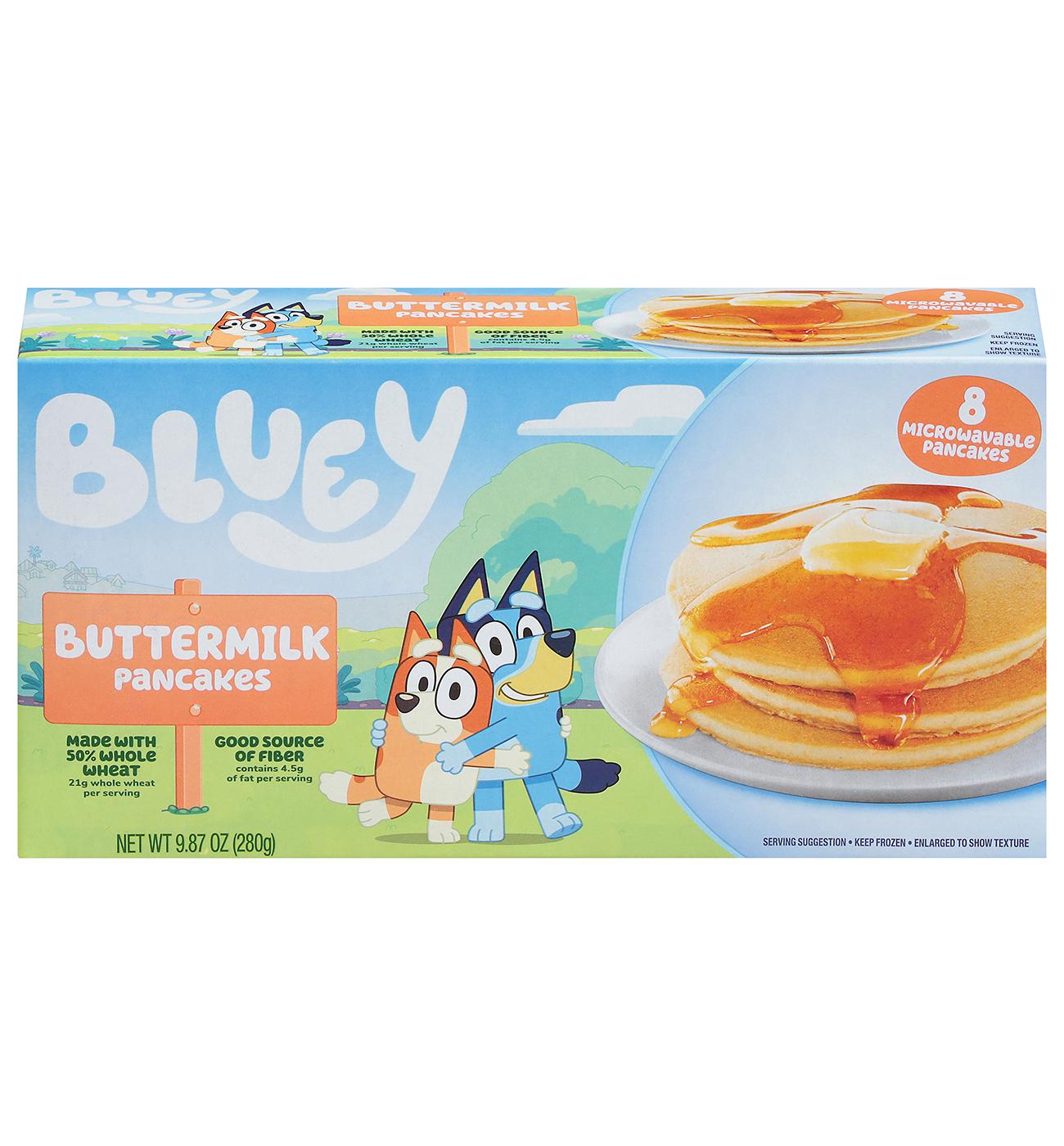 Bluey Microwavable Buttermilk Pancakes - Shop Entrees & sides at H-E-B