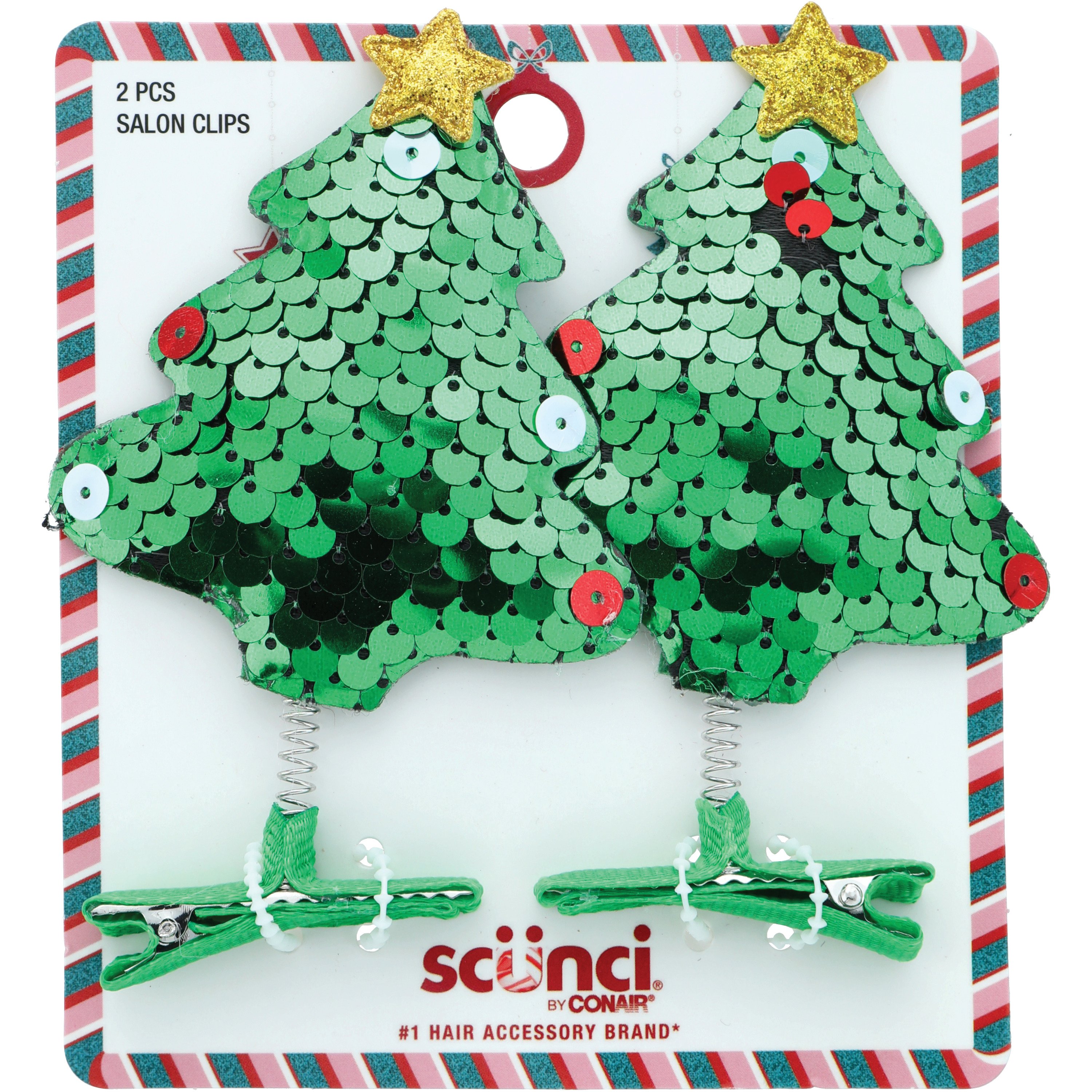 Scunci Holiday Christmas Tree Salon Clips - Shop Hair accessories at H-E-B