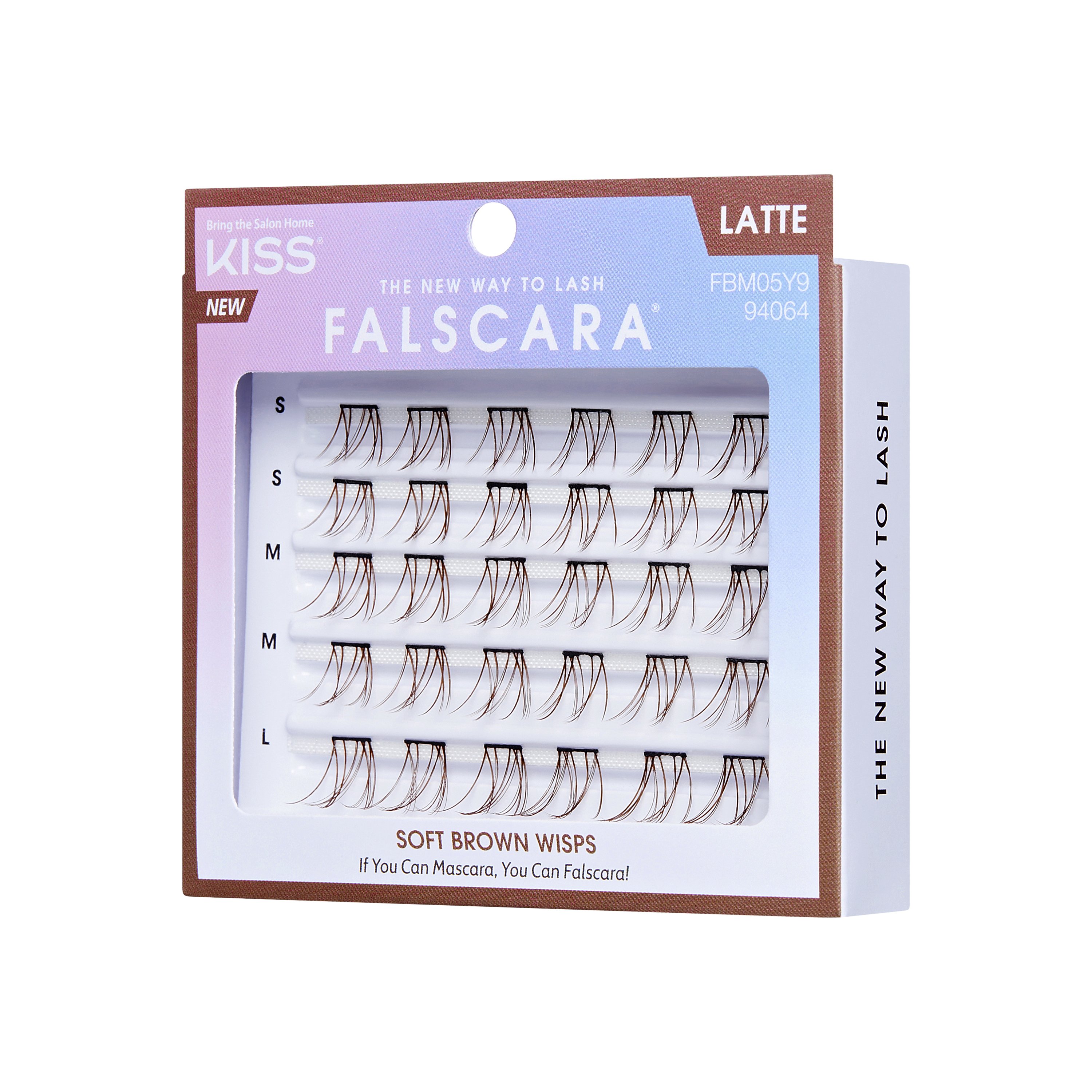 KISS Falscara Soft Brown Wisp Lashes - Latte, 10-14mm Multipack - Shop ...