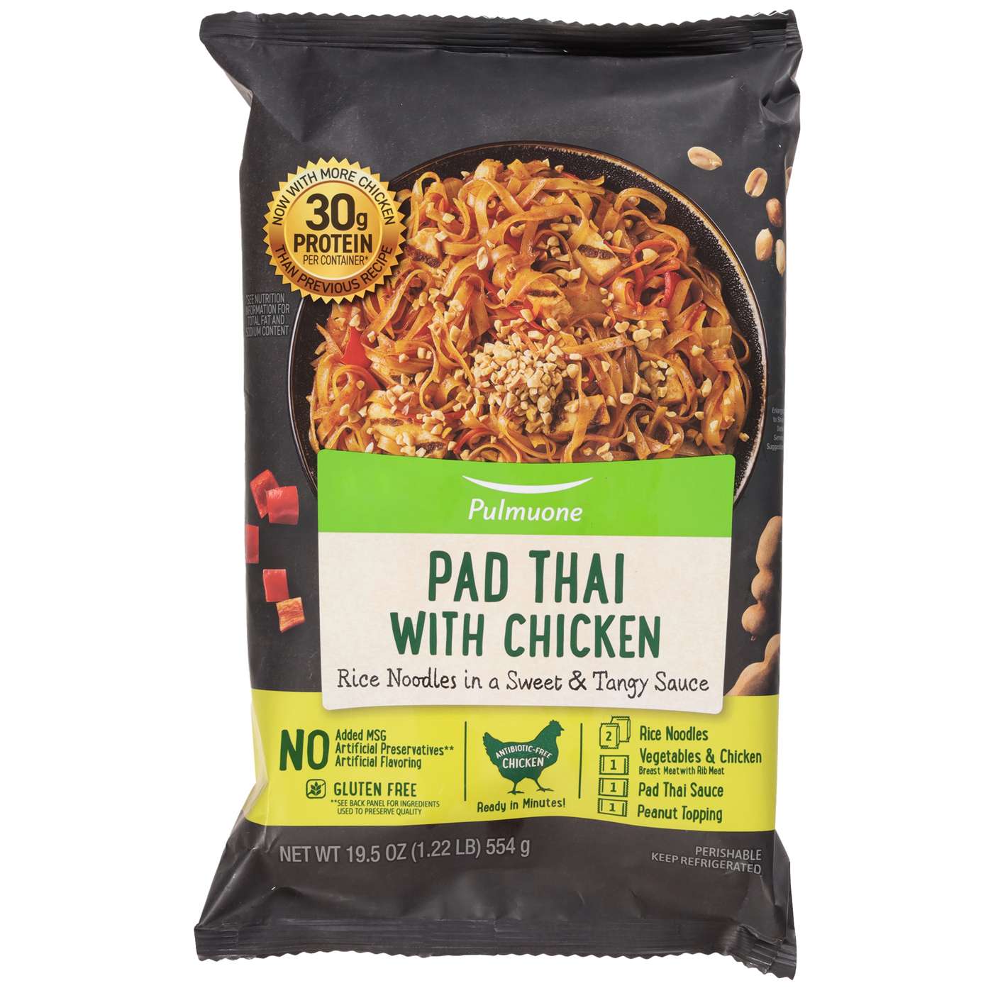 Pulmuone Pad Thai Rice Noodles & Chicken - Shop Entrees & sides at H-E-B