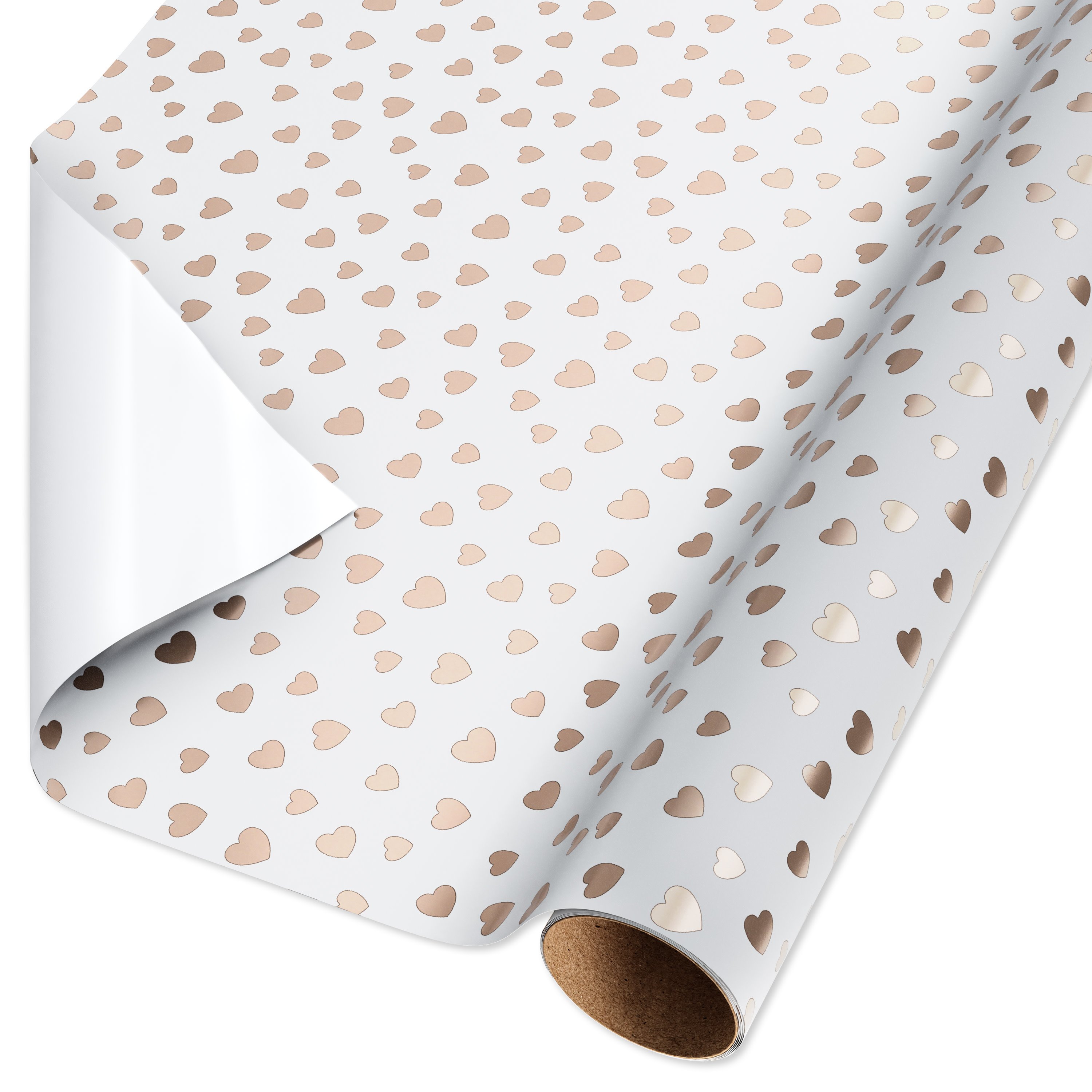 American Greetings Hearts Wedding or Engagement Foil Wrapping Paper, 15 ...