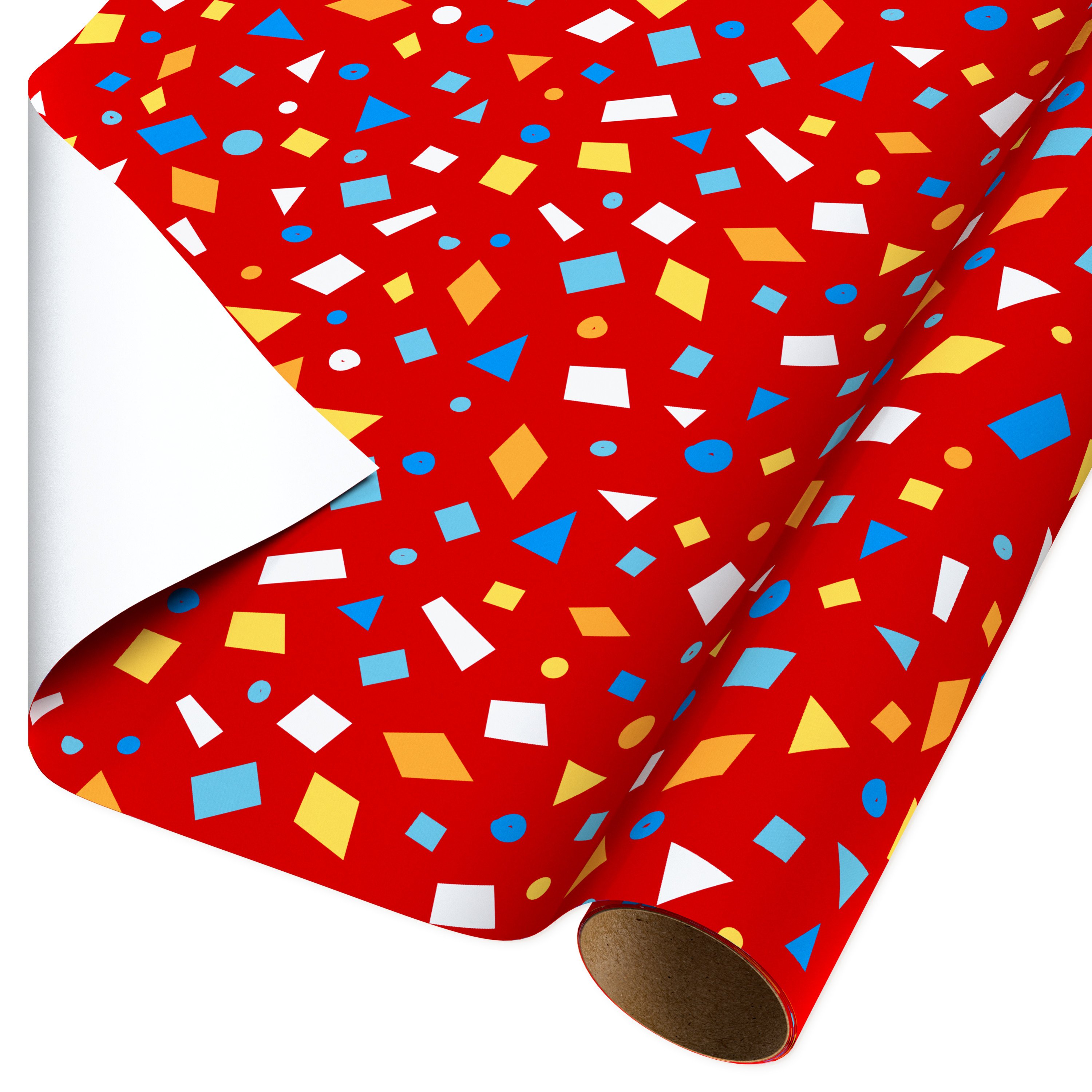 American Greetings Confetti Red All Occasion Wrapping Paper, 20 Sq. ft ...
