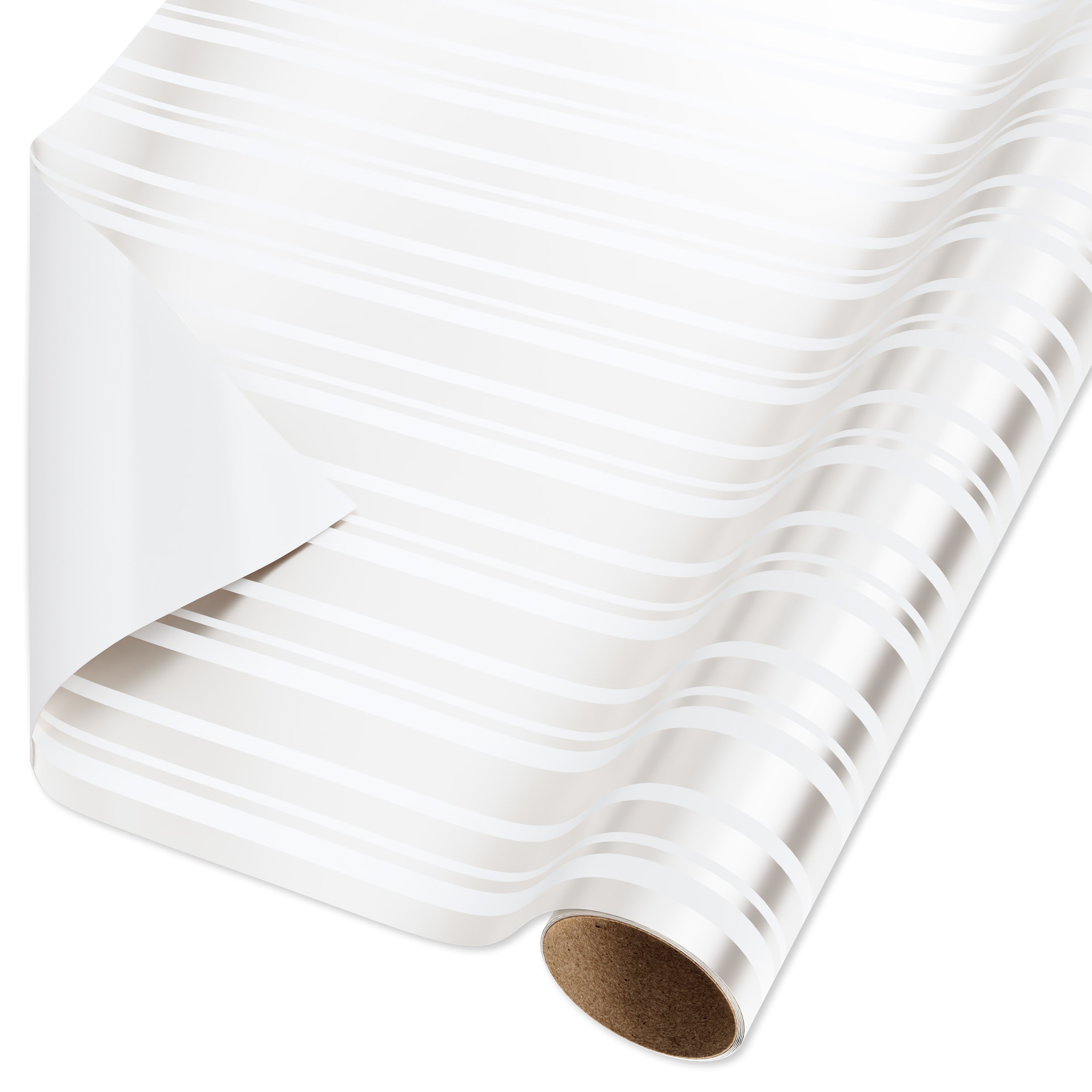 American Greetings Pearl Stripes Wedding Wrapping Paper, 20 sq. ft ...