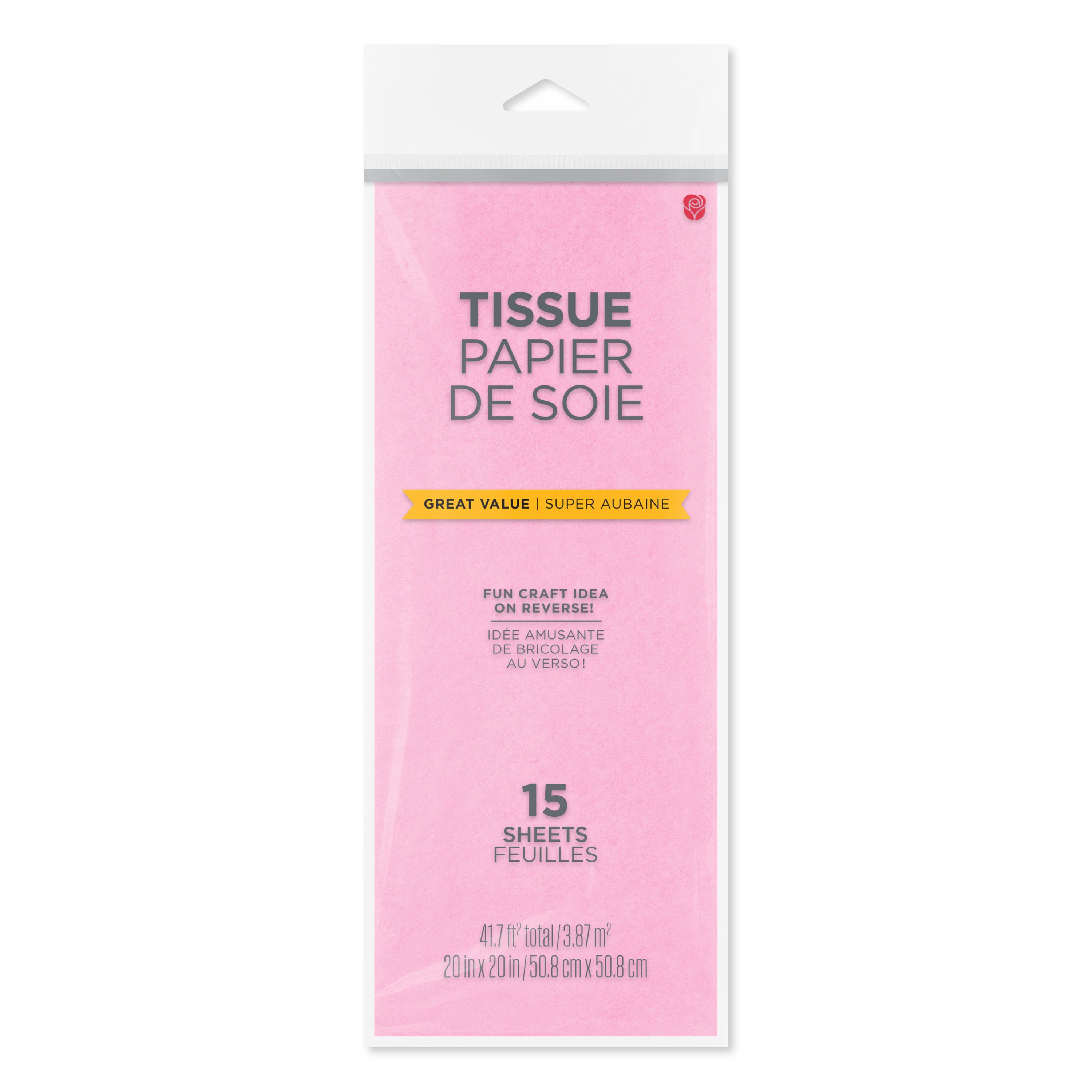 American Greetings Dark Pink Tissue Paper, 15 ct - Shop Gift wrap at H-E-B