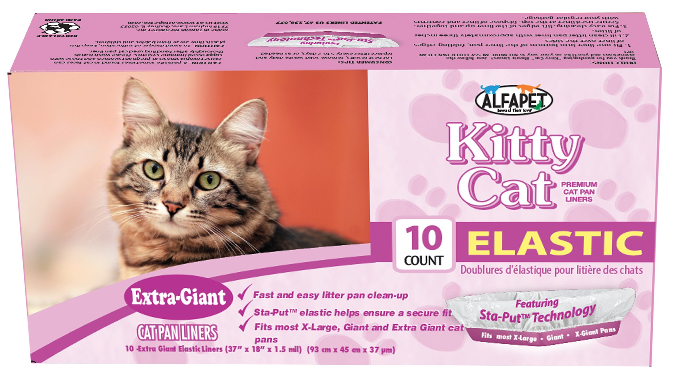 Alfapet Kitty Cat Extra Giant Cat Pan Elastic Liners - Shop Litter ...