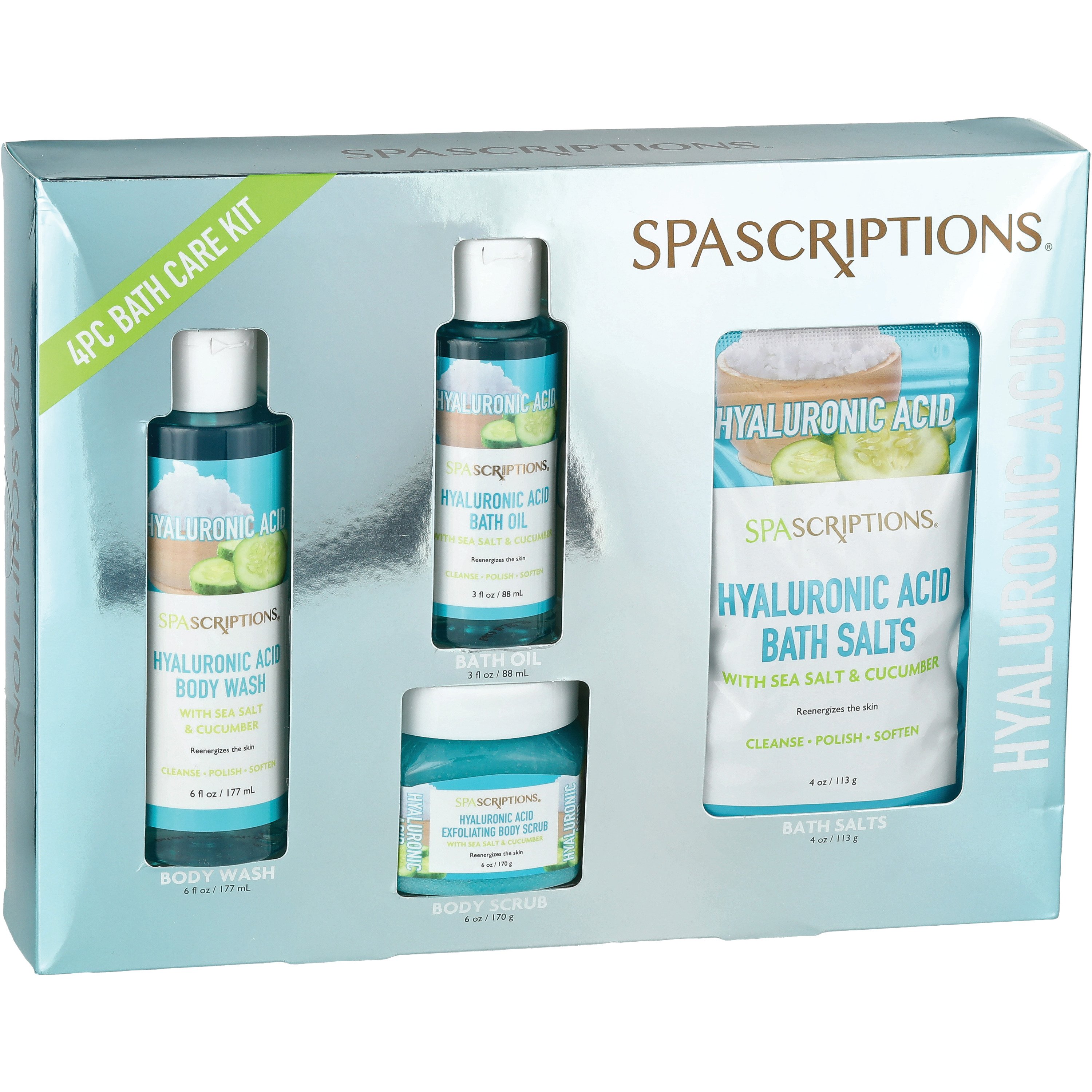 SpaScriptions Hyaluronic Acid Exfoliating Scrub Gift Set - Shop Facial ...