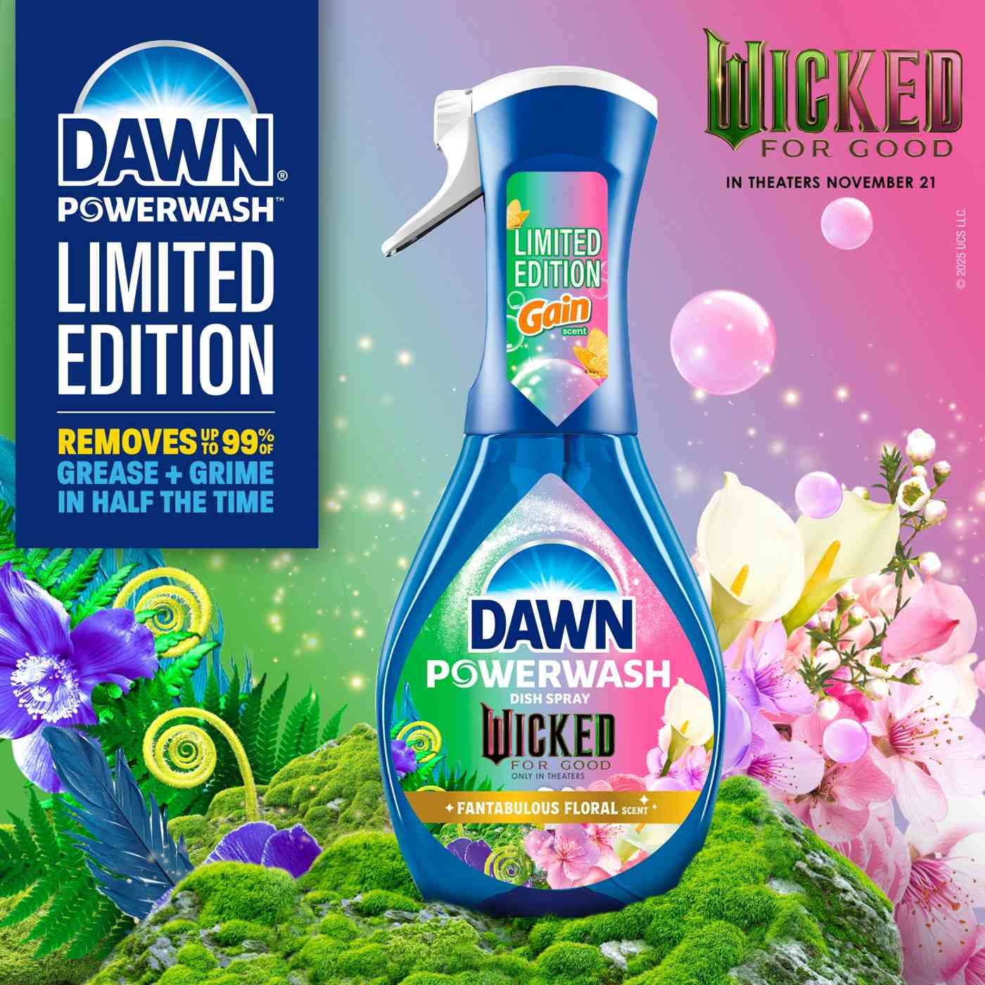 Dawn Limited Edition Wicked Powerwash Dish Spray - Fantabulous Floral ...