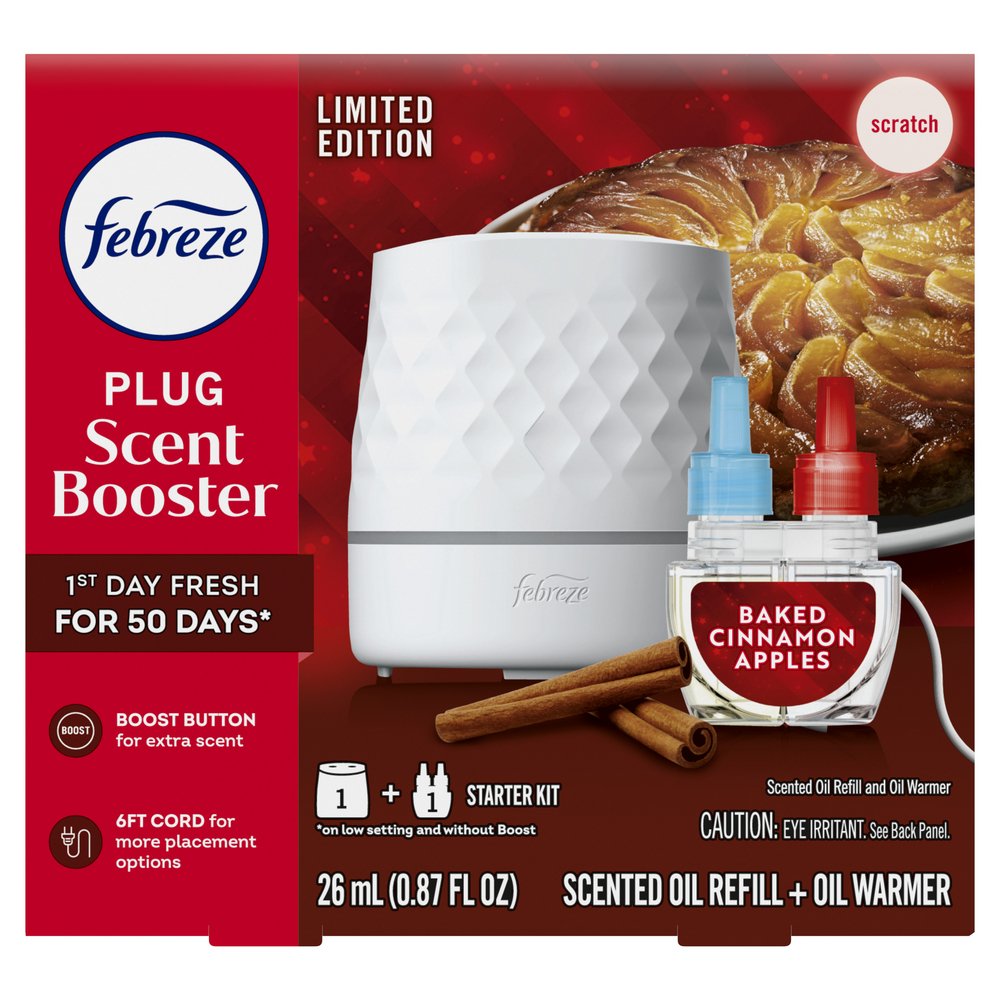Febreze Plug Scent Booster Starter Kit - Baked Cinnamon Apple - Shop ...