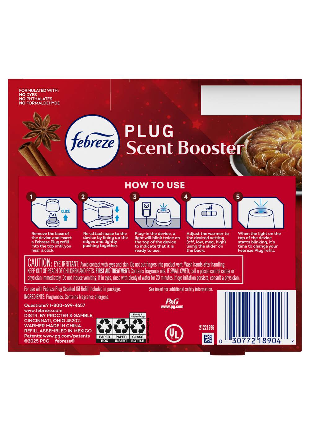 Febreze Plug Scent Booster Starter Kit - Baked Cinnamon Apple - Shop ...