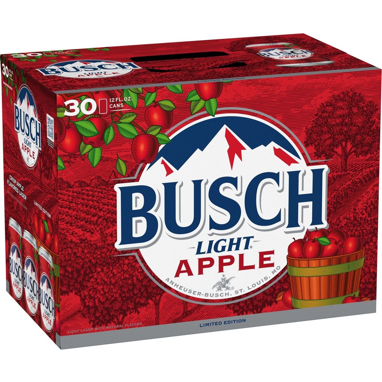 Busch Light Apple Lager Beer 30 pk Cans - Shop Beer at H-E-B
