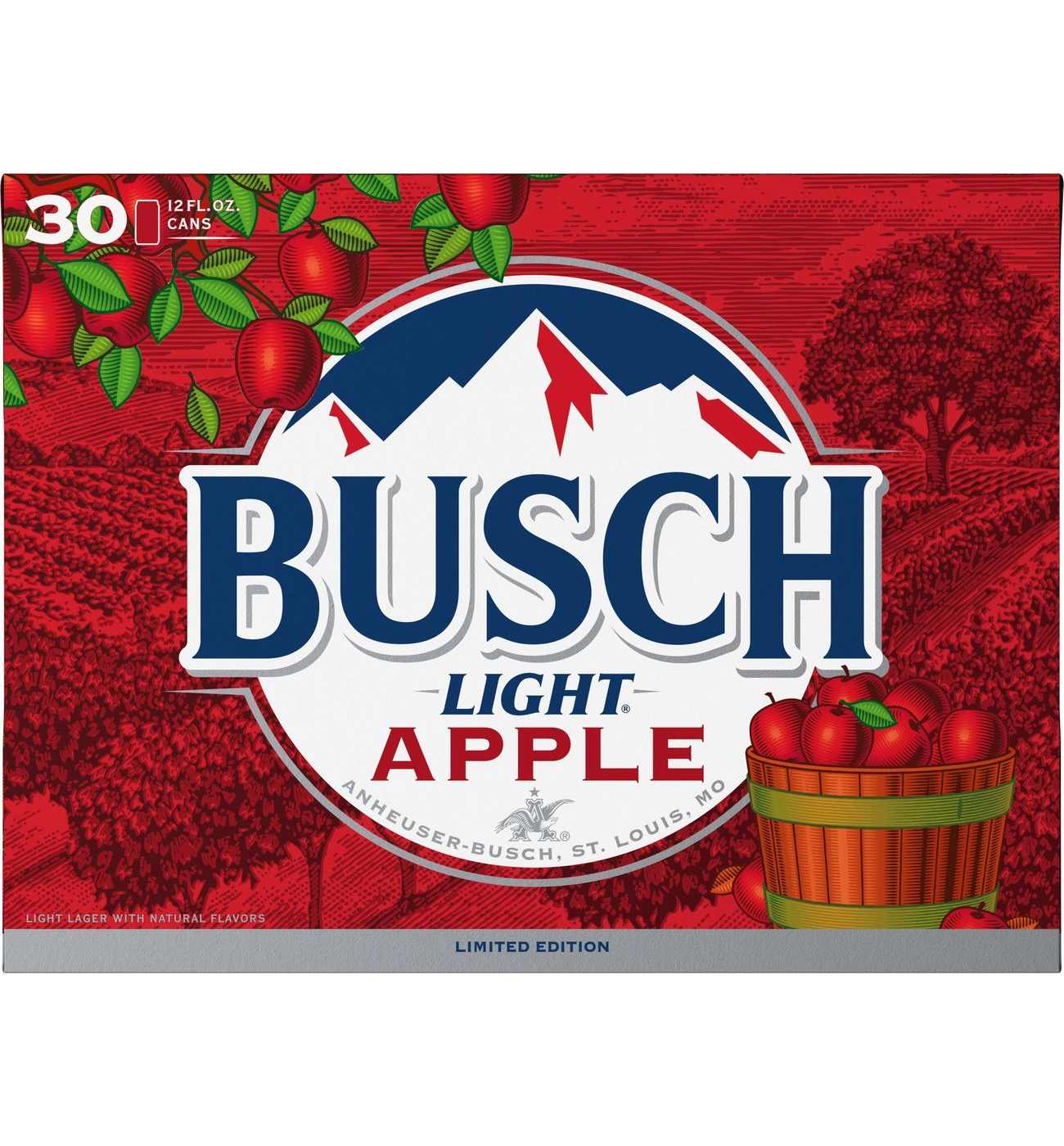 Busch Light Apple Lager Beer 30 pk Cans - Shop Beer at H-E-B