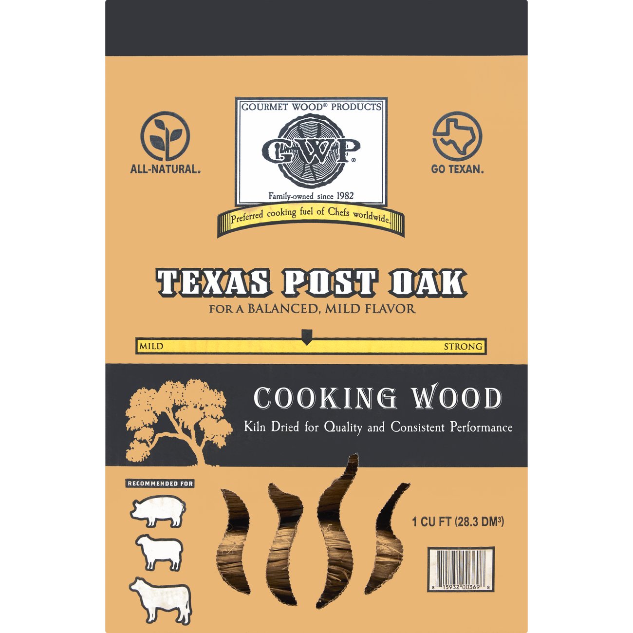 Gourmet Wood Products Texas Post Oak Cooking Wood - Shop Charcoal, wood ...
