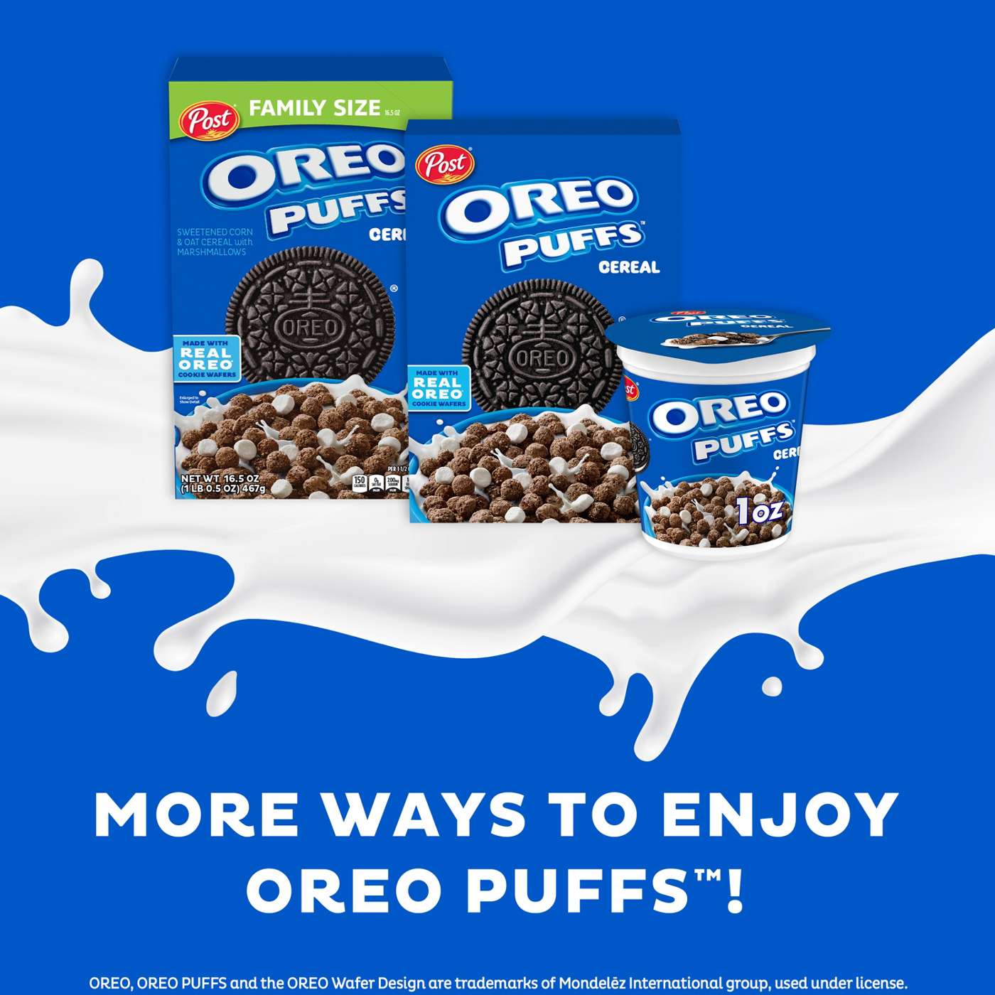 Post Oreo Puffs Cereal Cup - Shop Cereal at H-E-B