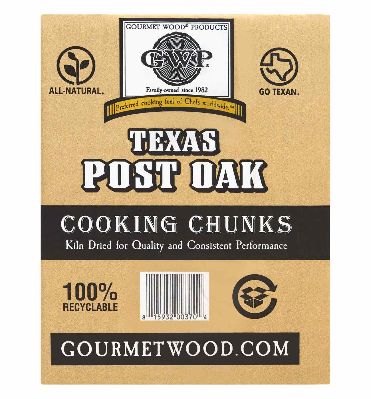 Gourmet Wood Products Texas Post Oak Cooking Chunks - Shop Charcoal ...