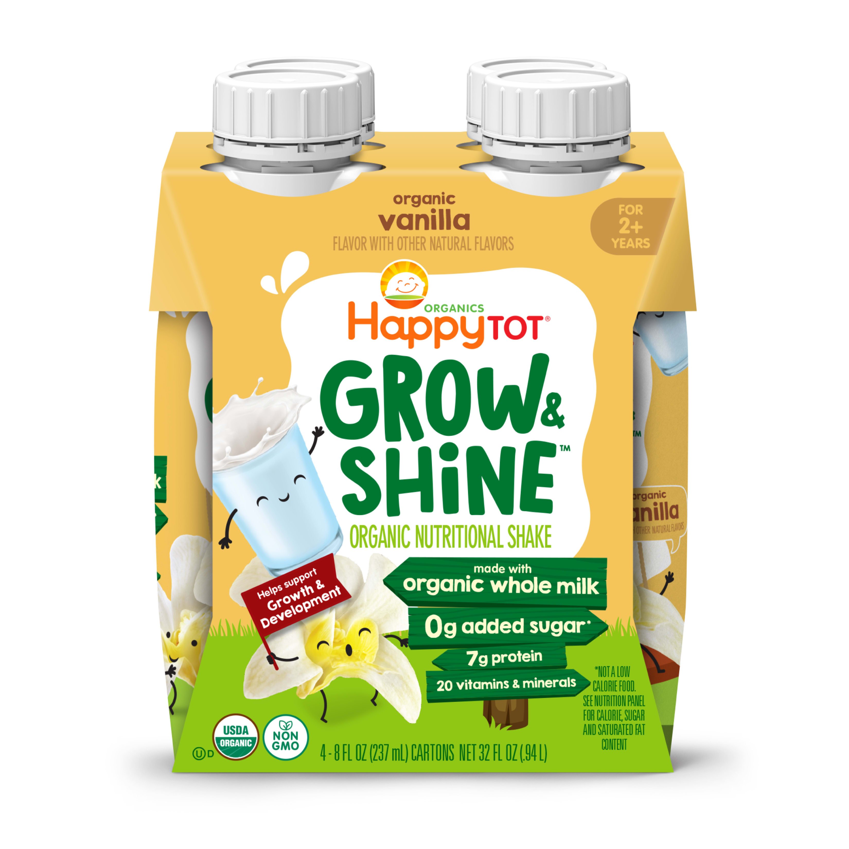 Happy Tot Organics Grow & Shine Nutritional Shake - Vanilla - Shop ...