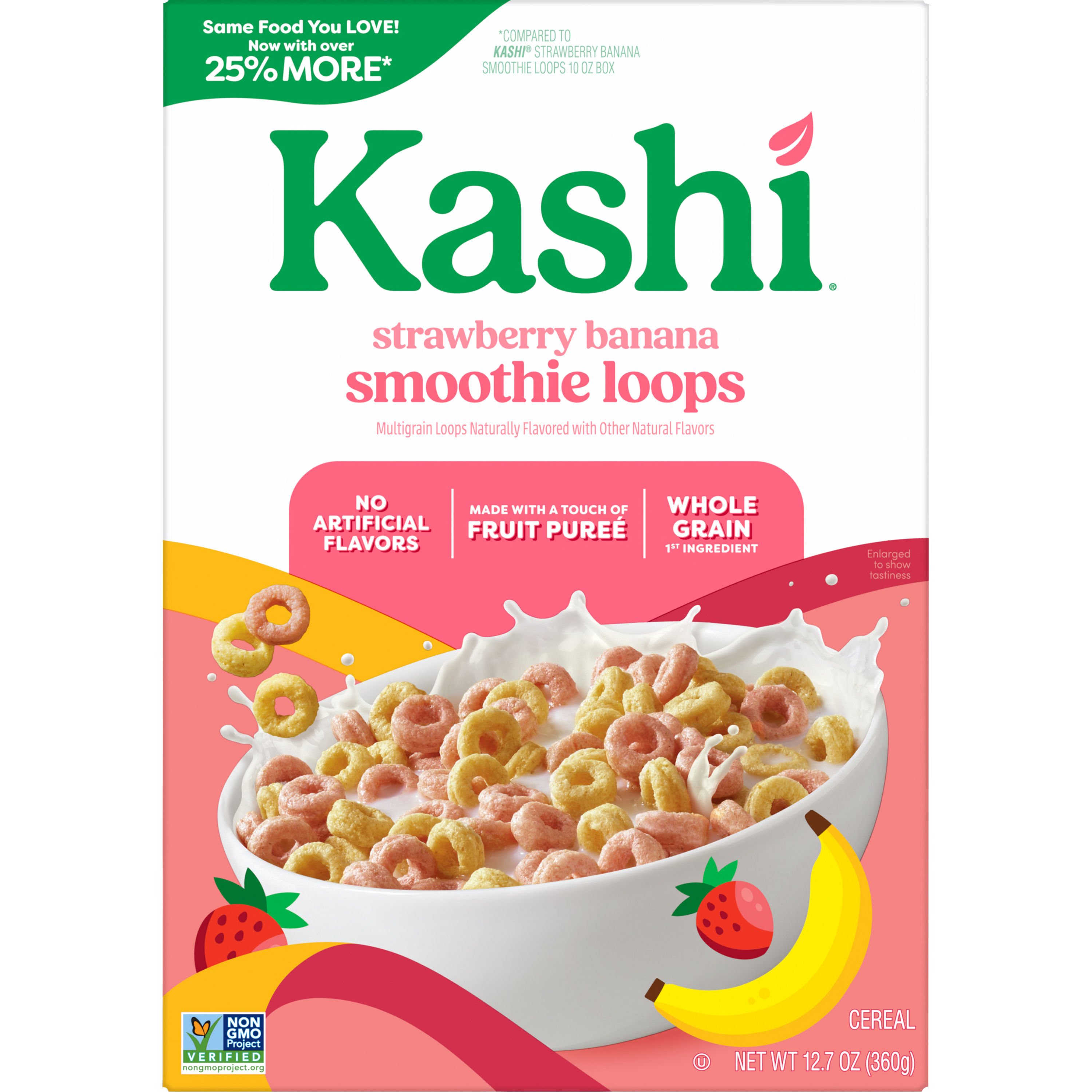 Kashi Strawberry Banana Smoothie Loops Cereal - Shop Cereal at H-E-B