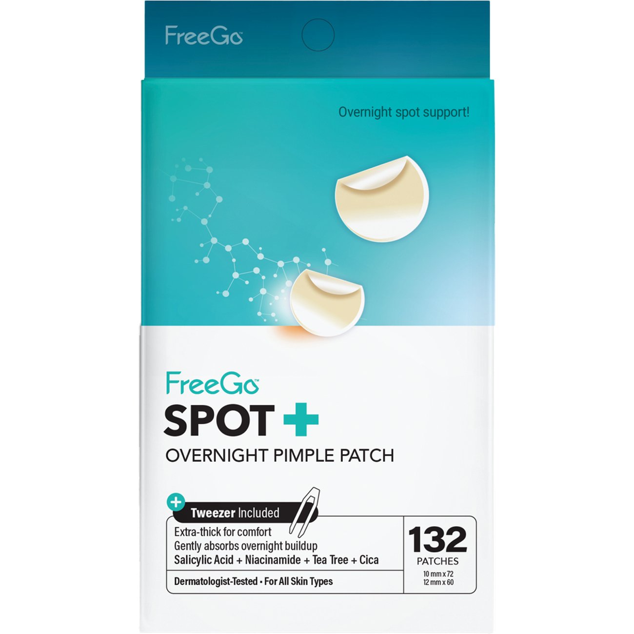 FreeGo Spot Overnight Pimple Patches - Shop Facial masks & treatments ...