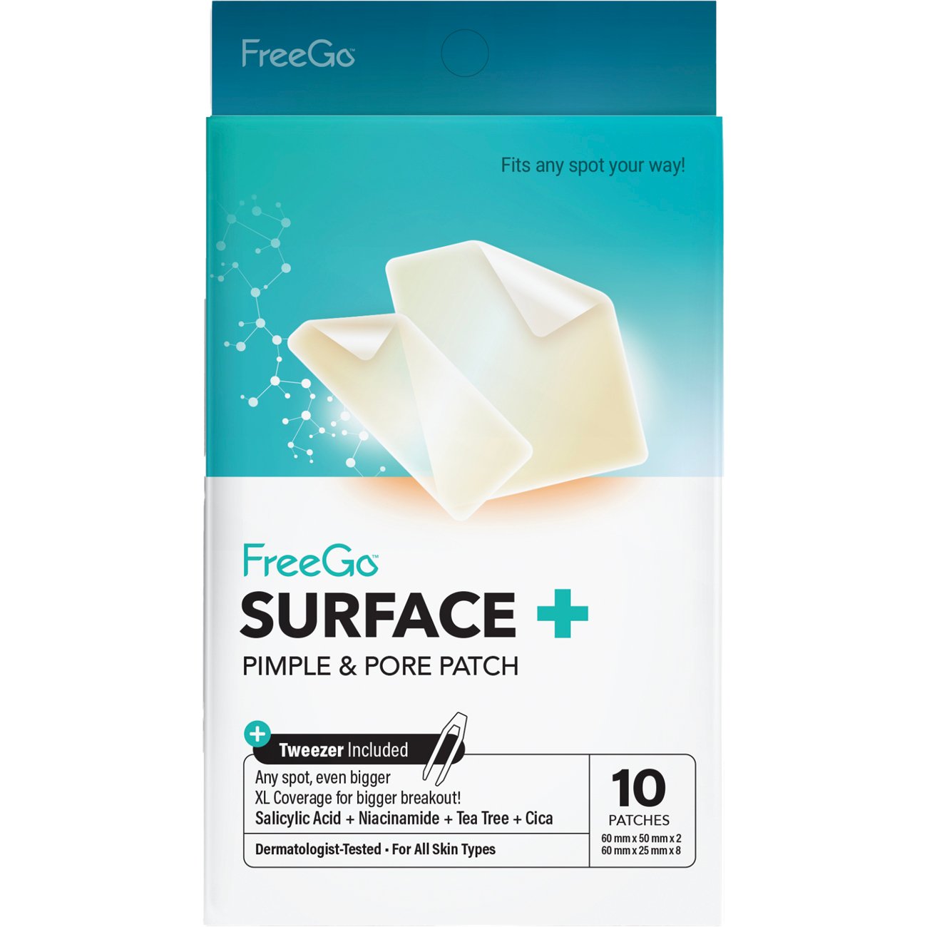 FreeGo Surface Pimple & Pore Patches - Shop Facial masks & treatments ...