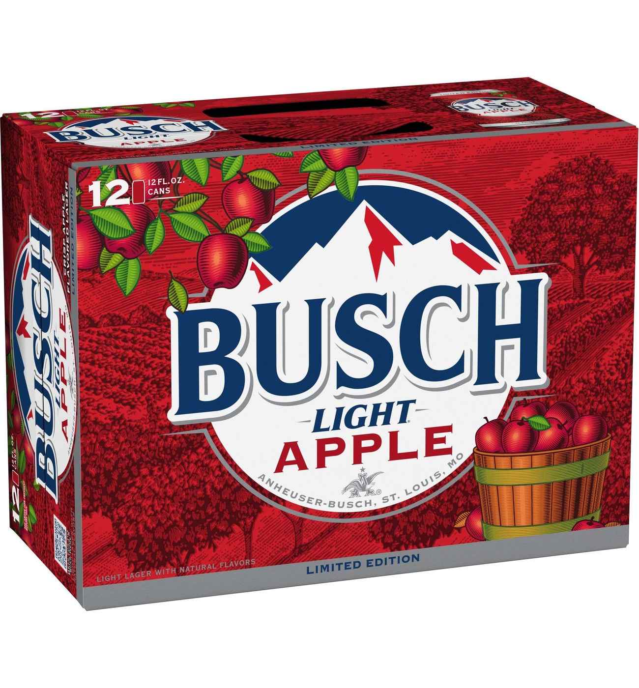 Busch Light Apple Lager Beer 12 pk Cans - Shop Beer at H-E-B