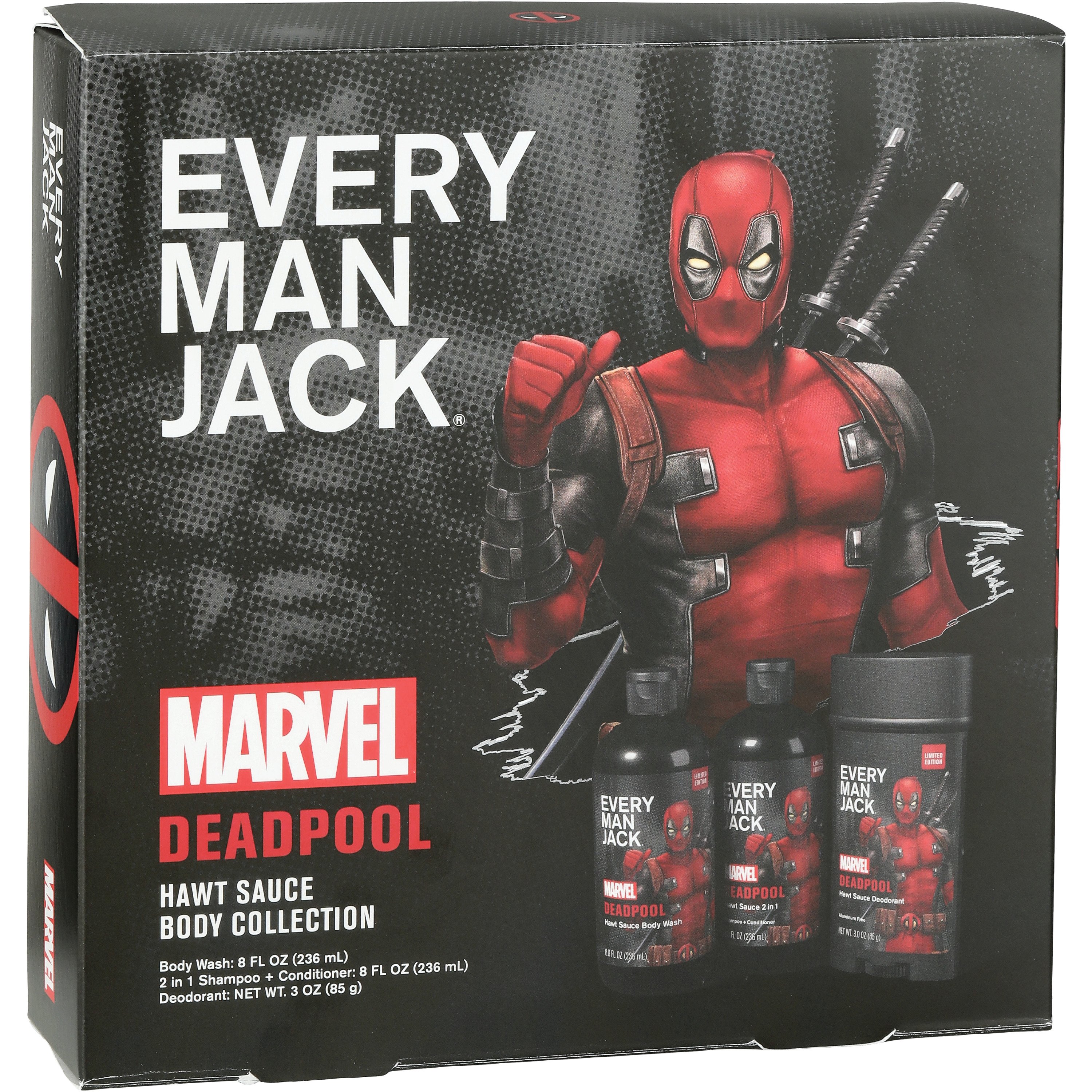 Every Man Jack Deadpool Hawt Sauce Body Care Gift Set - Shop Body wash ...