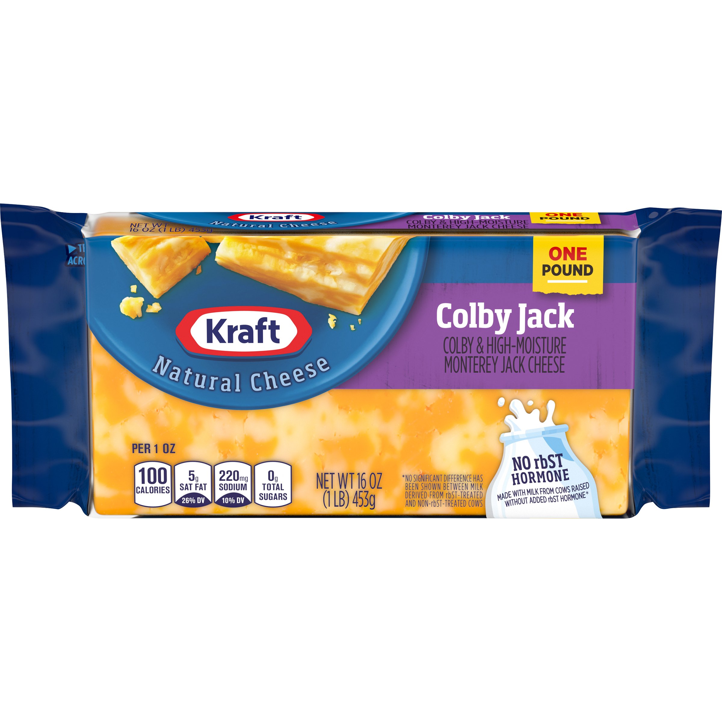 Kraft Natural Cheese Colby Jack Cheese Block - Shop Cottage cheese at H-E-B