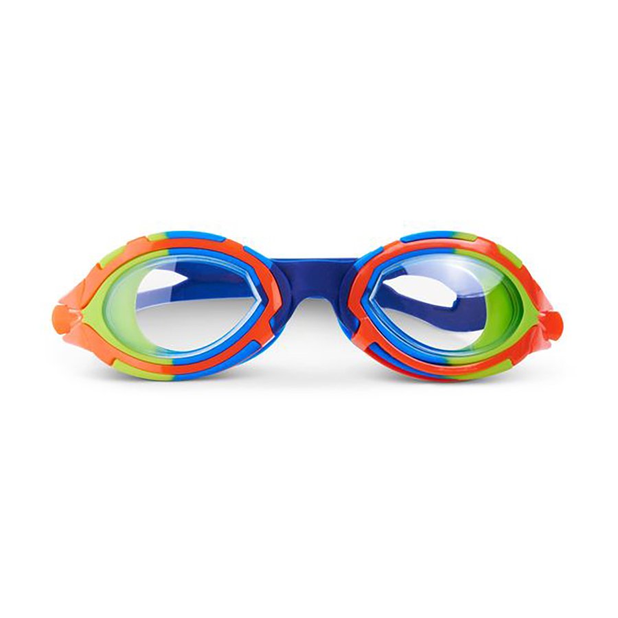 Aqua2ude Aviator Kids Swim Goggle - Blue Green & Orange - Shop Goggles ...