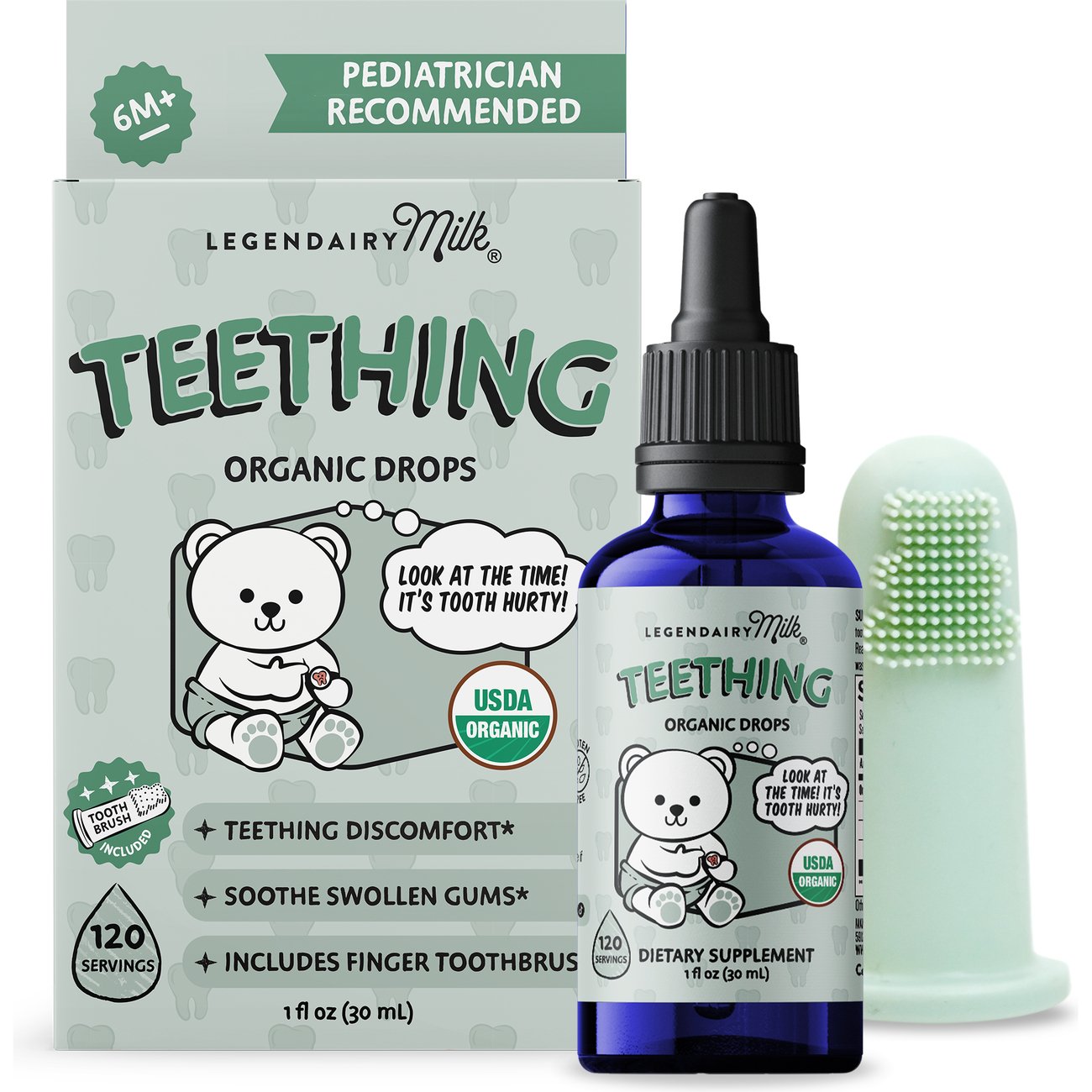 Legendairy Milk Teething Organic Drops (6+ Months) - Shop Teething at H-E-B