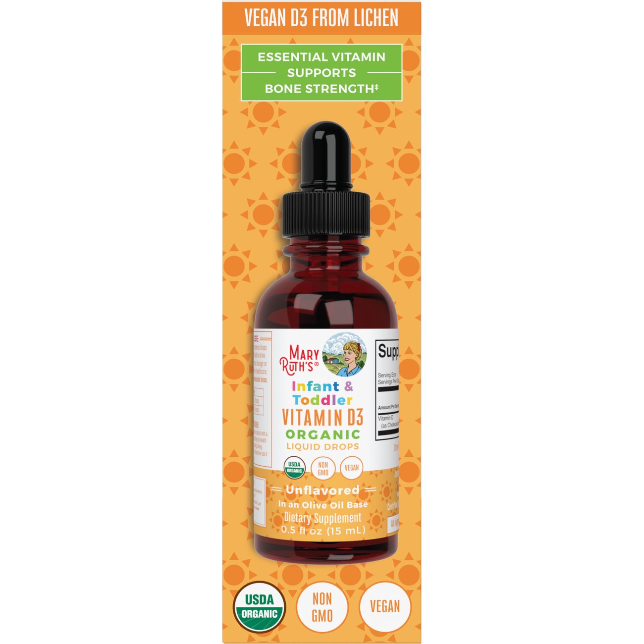 Mary Ruth's Infant & Toddler Organic Vitamin D3 Drops - Shop Vitamins A ...