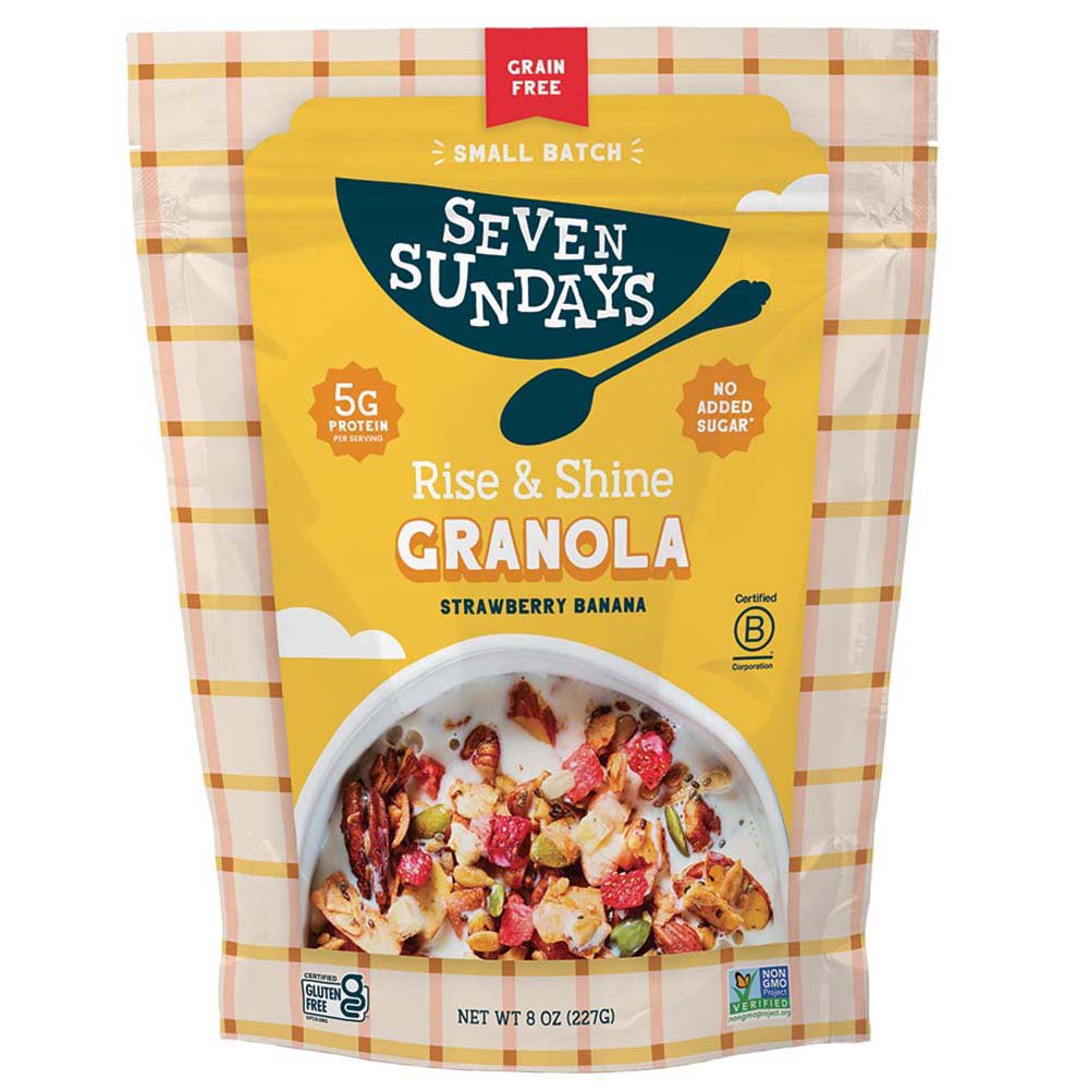 Seven Sundays Rise & Shine Granola - Strawberry Banana - Shop Cereal at ...