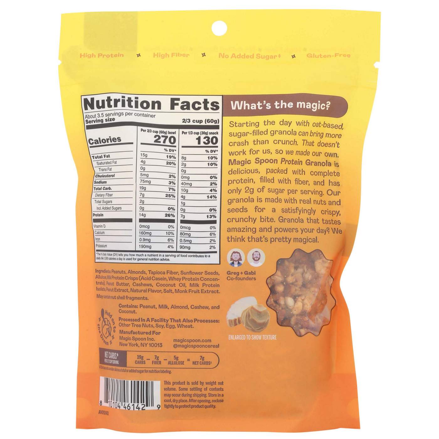 Magic Spoon 14g Protein Grain-Free Granola - Peanut Butter - Shop ...