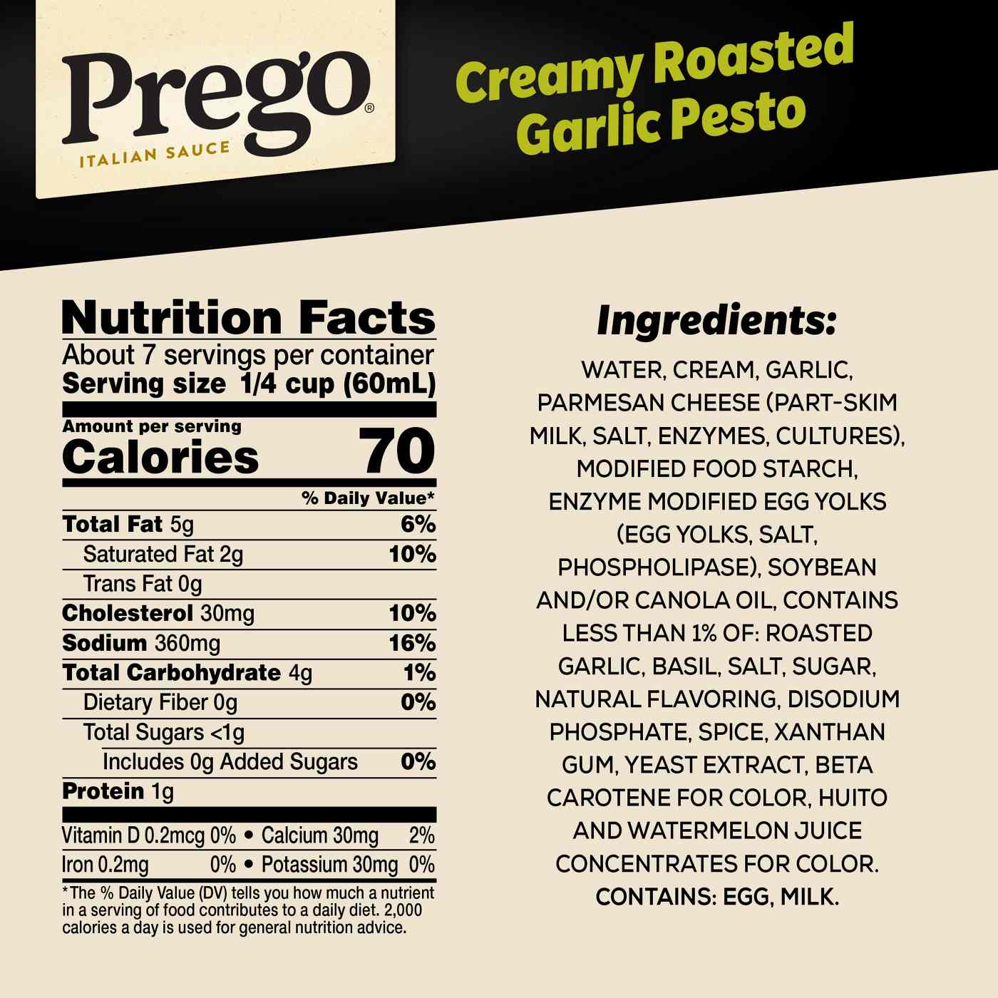 Prego Creamy Roasted Garlic Pesto Sauce - Shop Pasta sauces at H-E-B