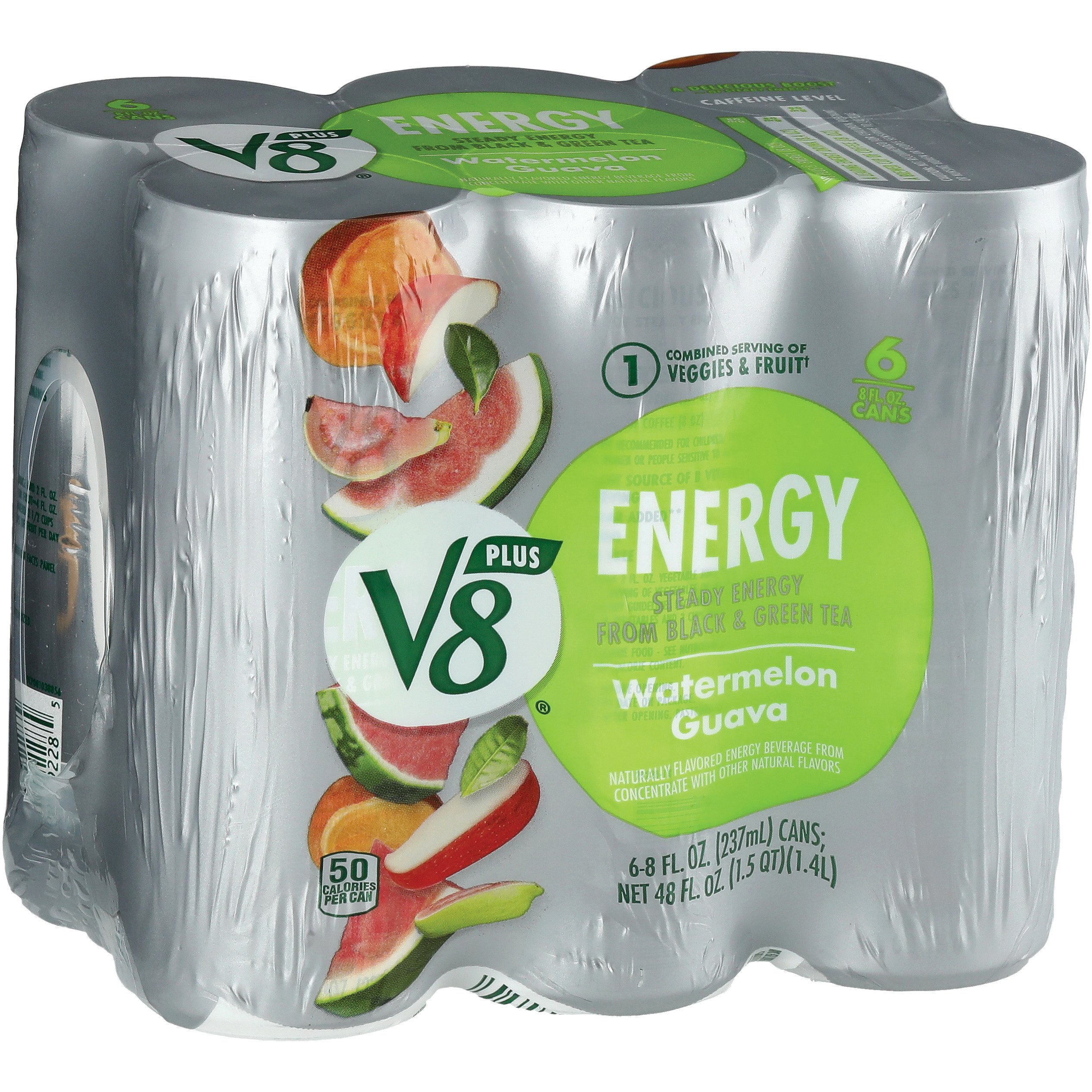 V8 Energy Drink 6 pk Cans - Watermelon Guava - Shop Sports & energy ...