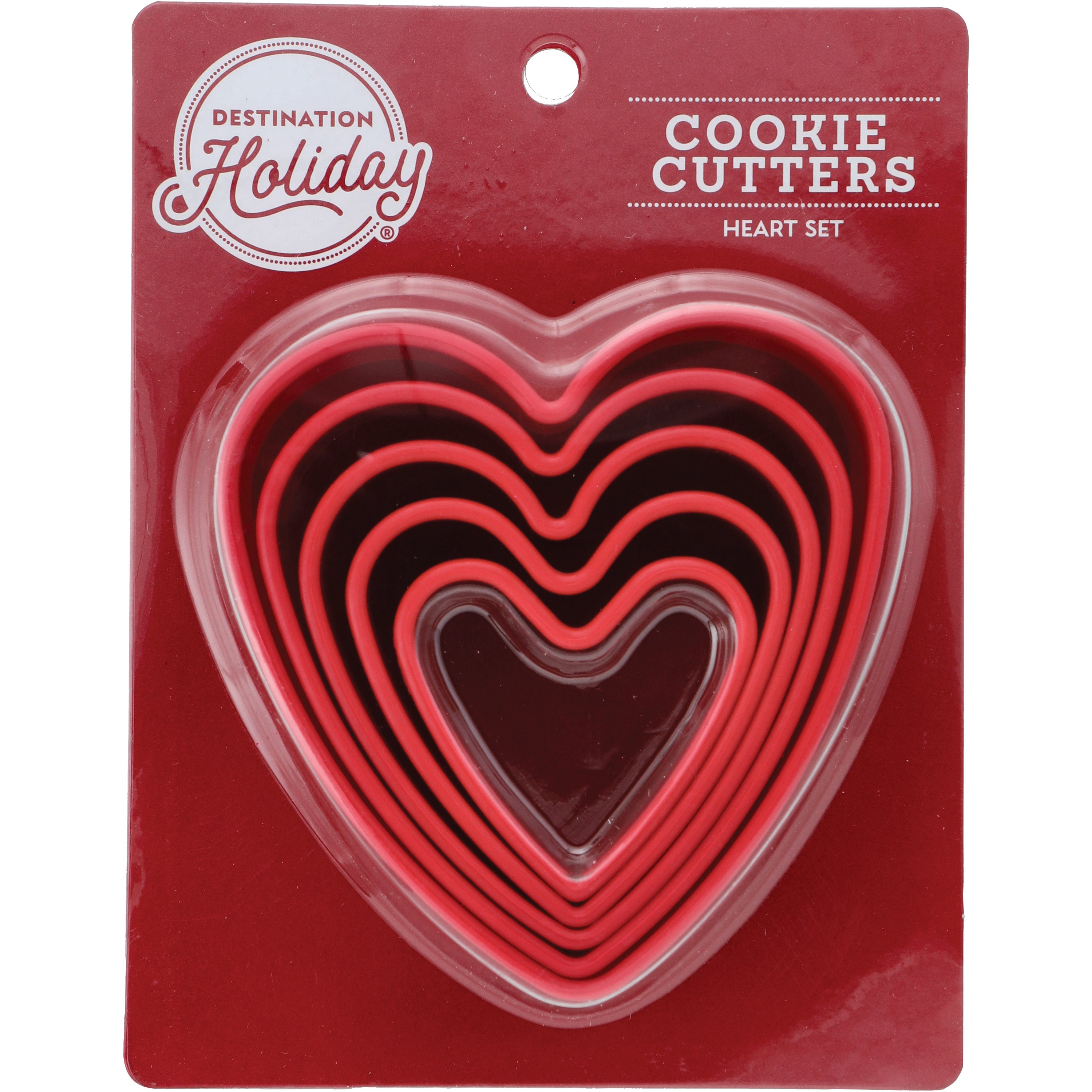 Destination Holiday Heart Plastic Cookie Cutters - Shop Baking tools at ...