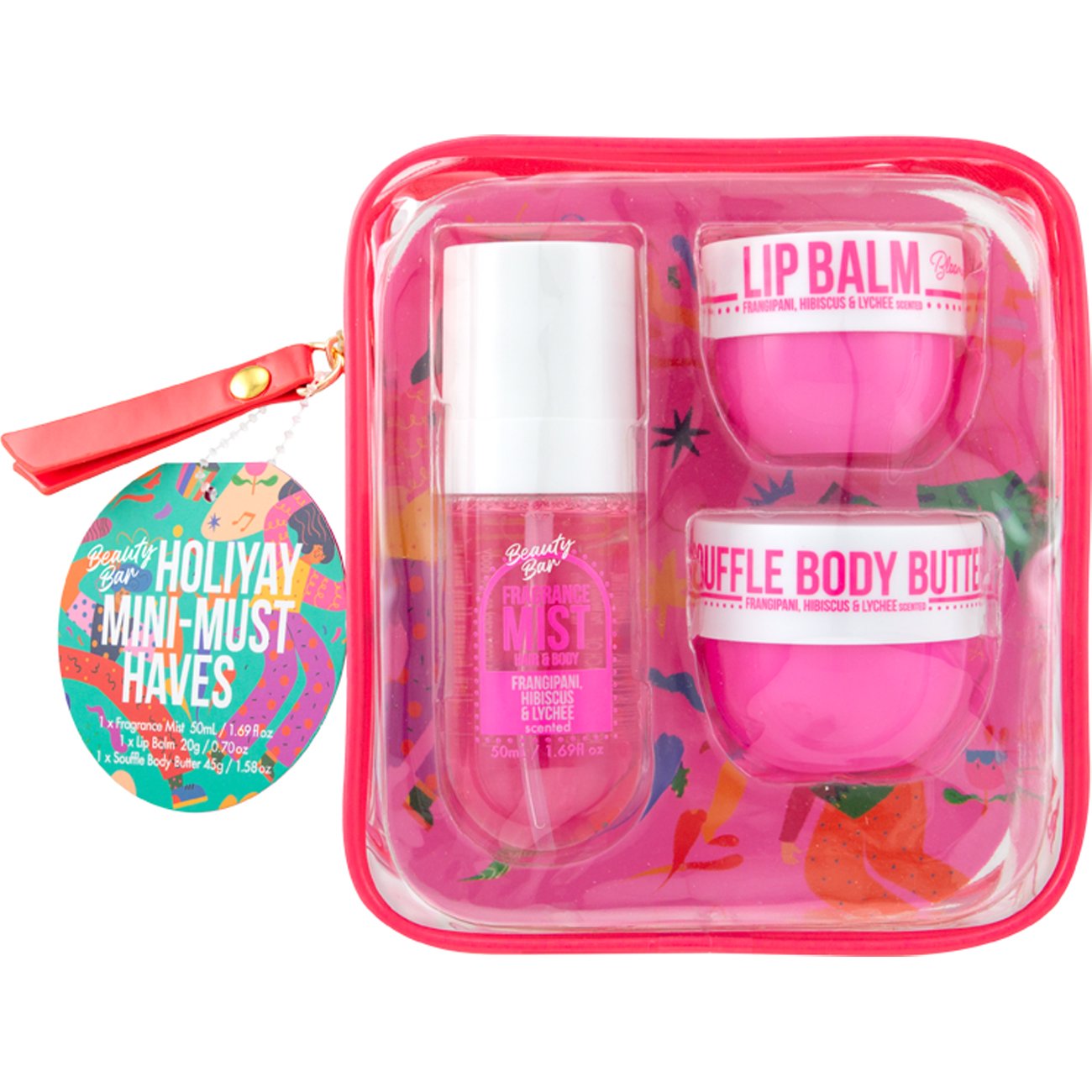 Beauty Bar Holiyay Mini Must Have Fragrance, Body Butter & Lip Balm ...