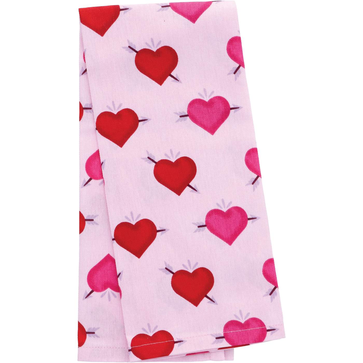 Destination Holiday Valentine's Kitchen Towel - Pink Hearts - Shop ...