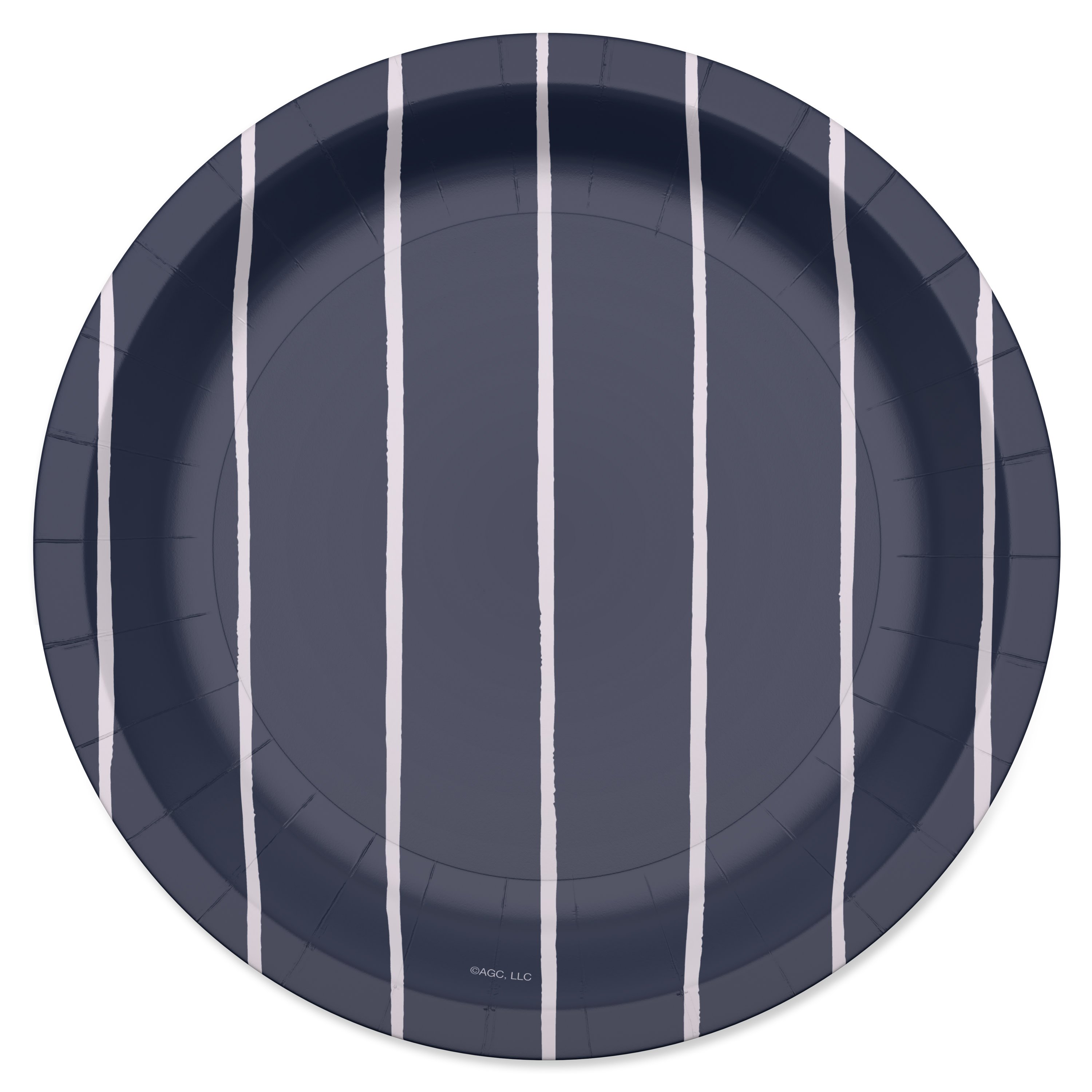 American Greetings Stripes on Navy 7" Paper Plates, - Shop Party decor ...