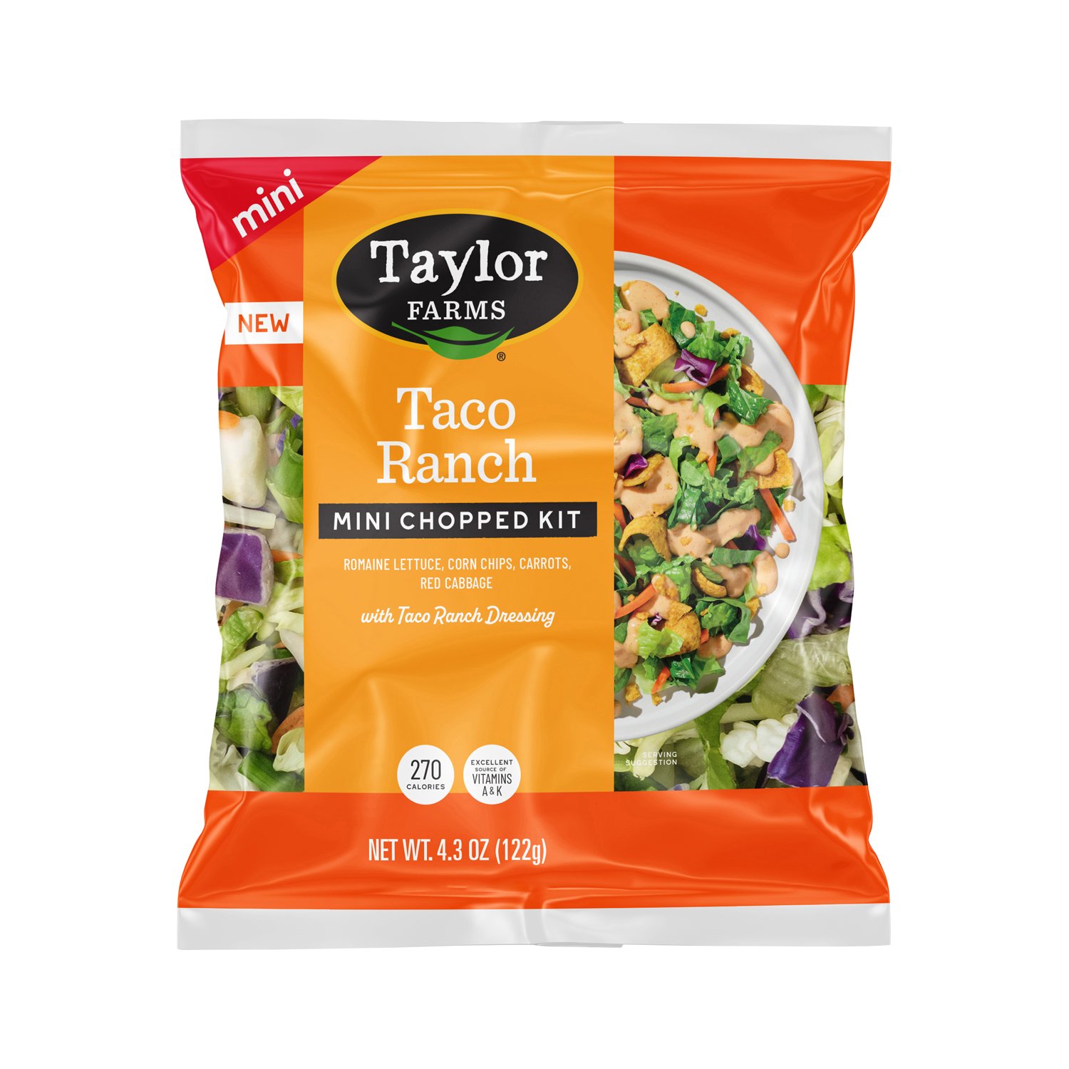 Taylor Farms Taco Ranch Mini Chopped Salad Kit - Shop Salads at H-E-B
