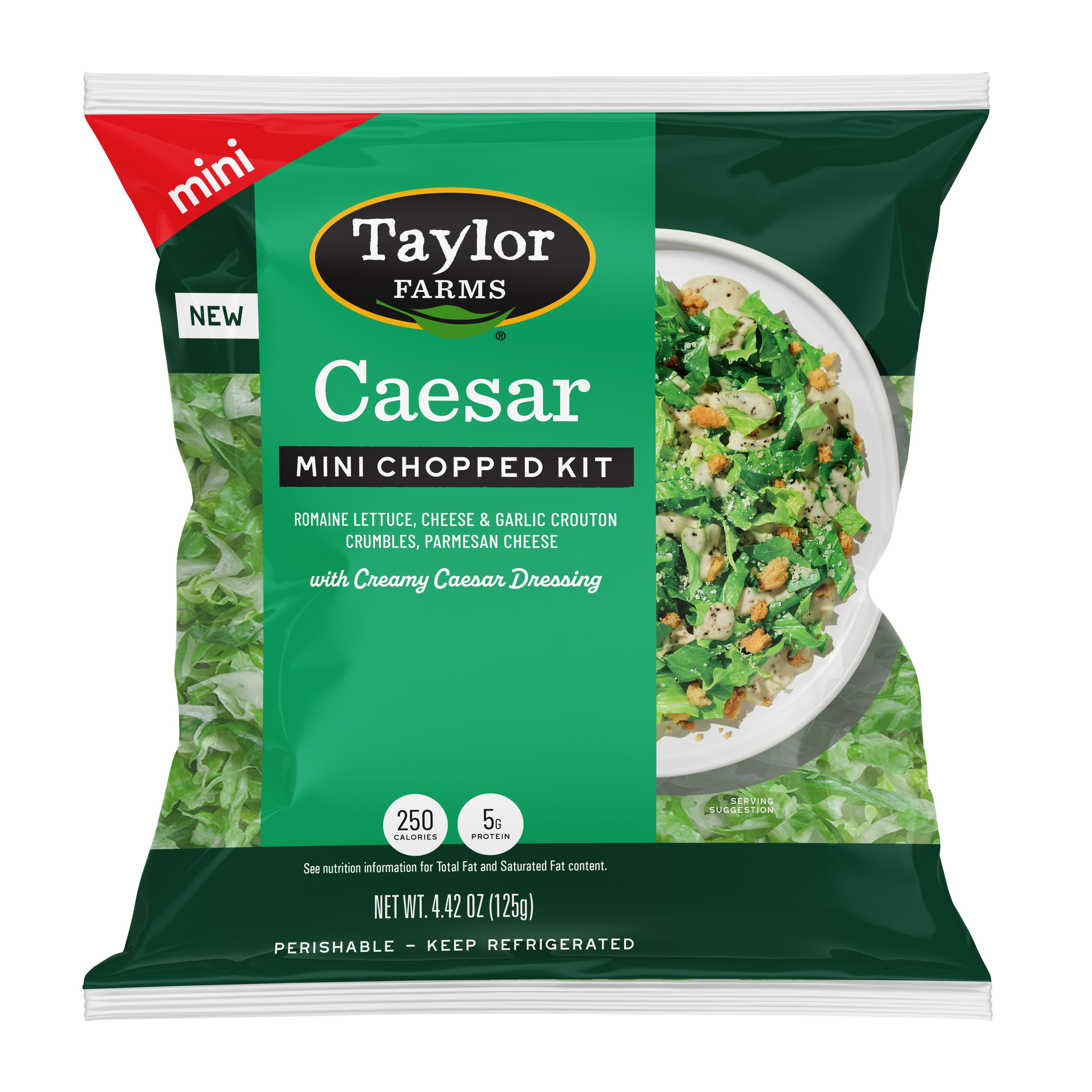 Taylor Farms Caesar Mini Chopped Salad Kit - Shop Salads at H-E-B